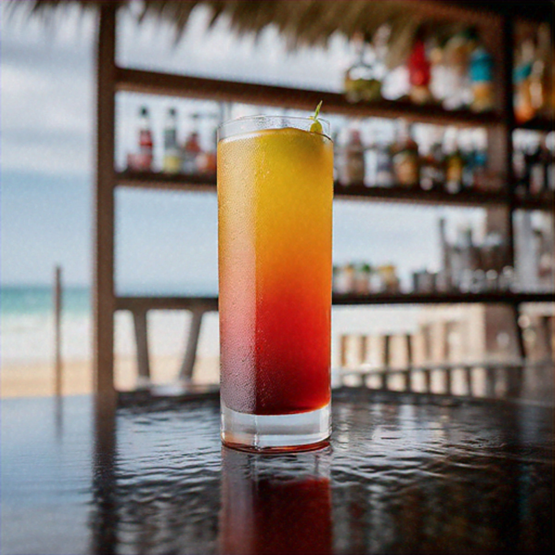 Aztec Sunrise, Vibrant cocktail inspired by Mexico's heritage