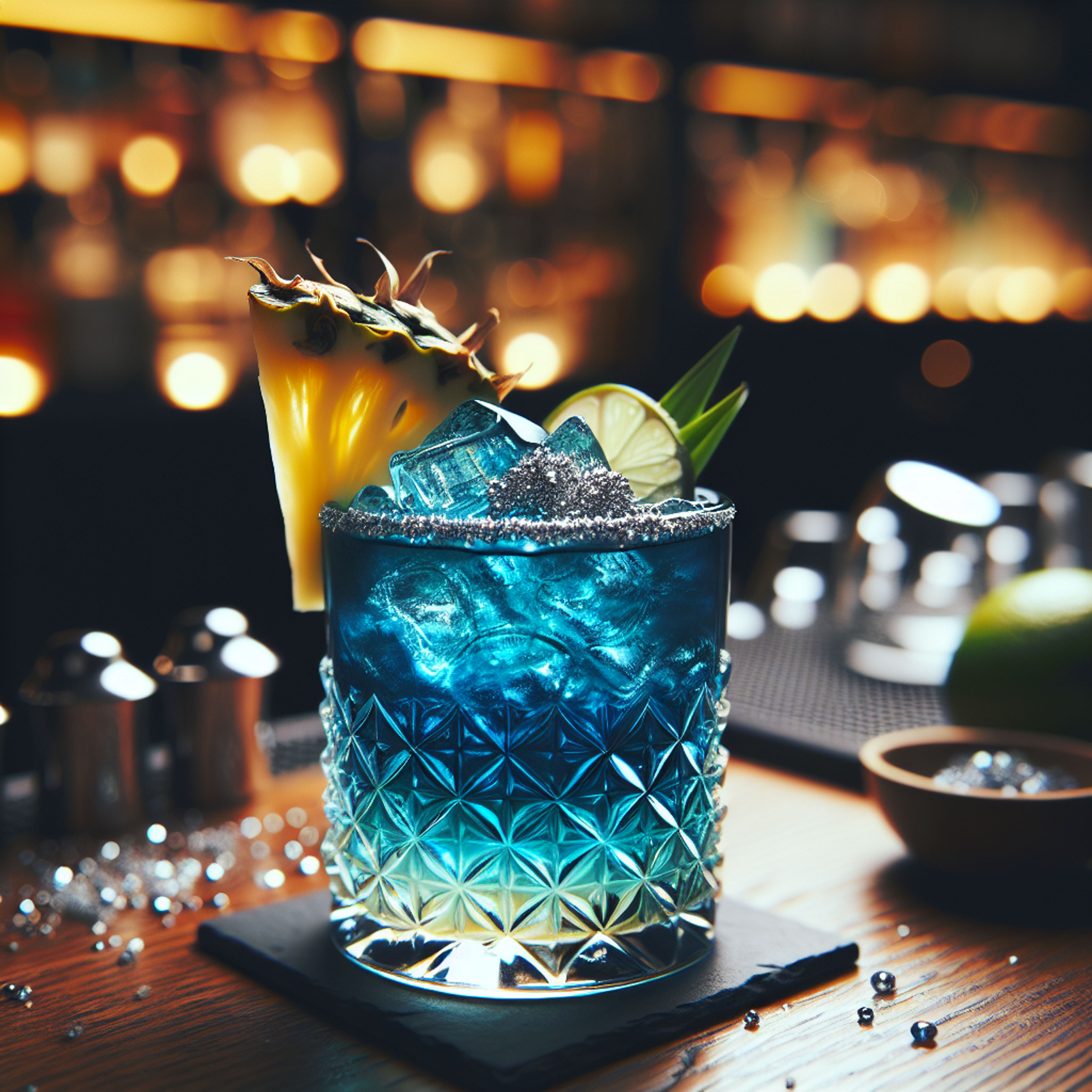 Azure Agave Twister, Refreshing tequila cocktail with tropical flavors ...