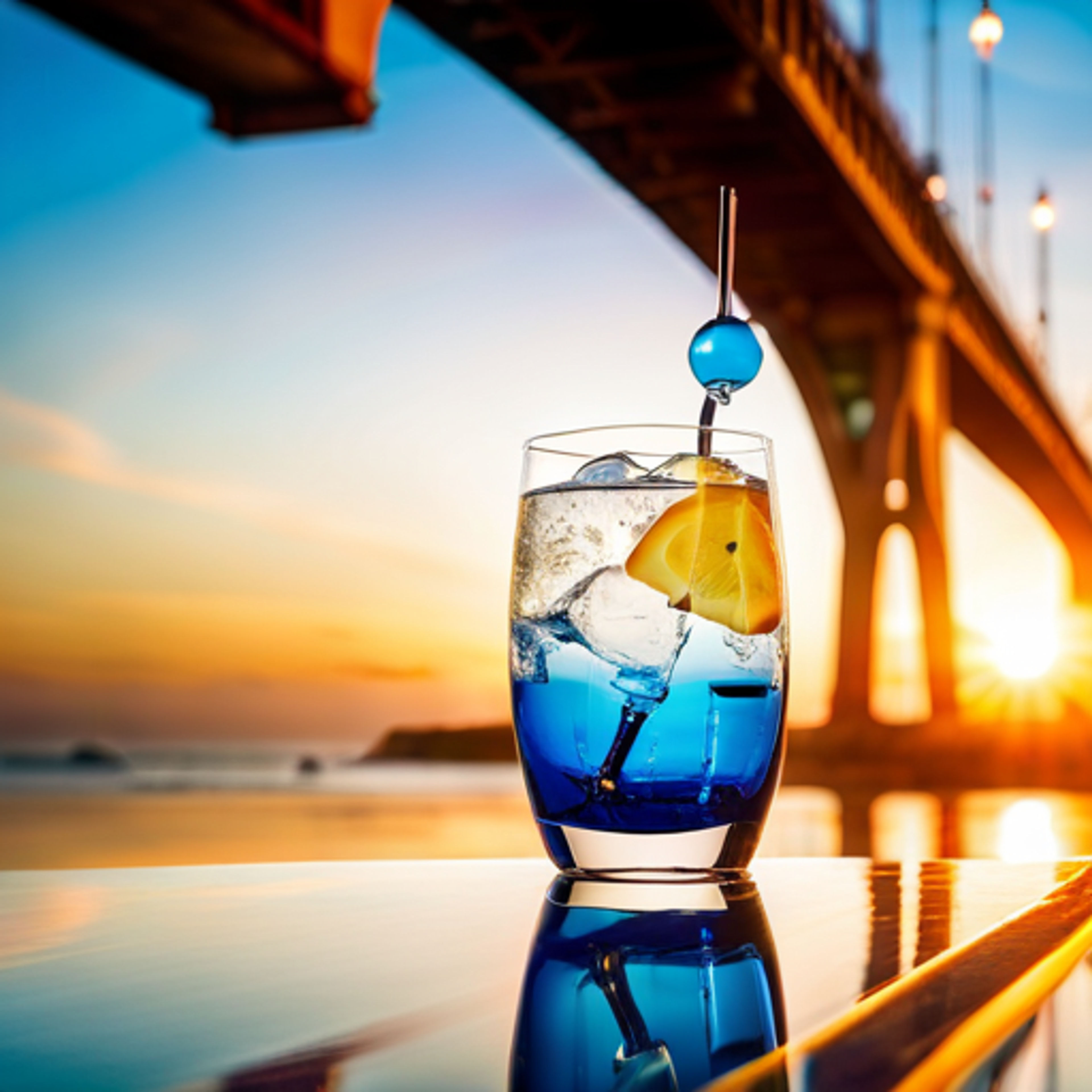 Azure Breeze, Refreshing, visually stunning cocktail with unique blend ...