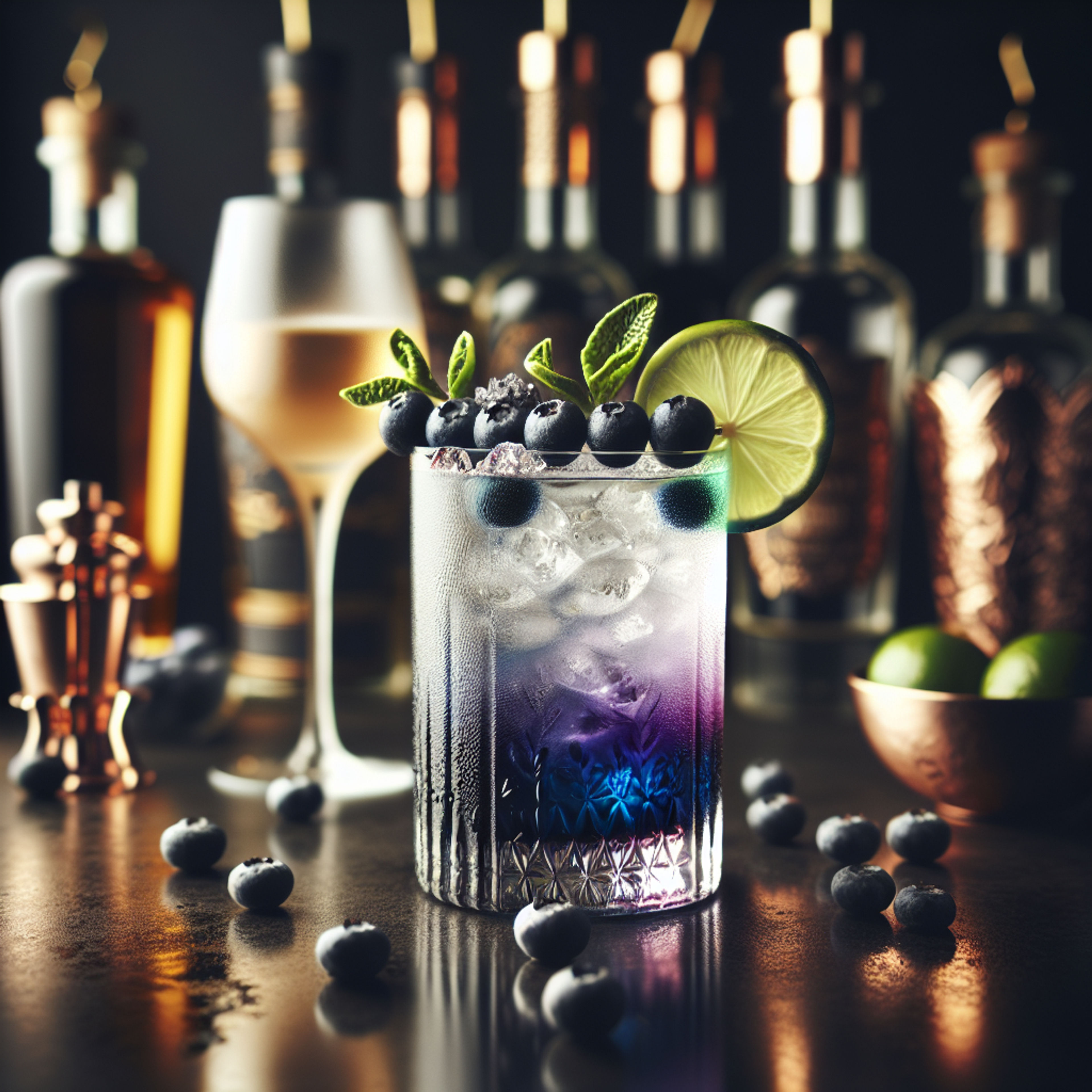 Azure Heatwave, fiery, sweet, and tangy cocktail