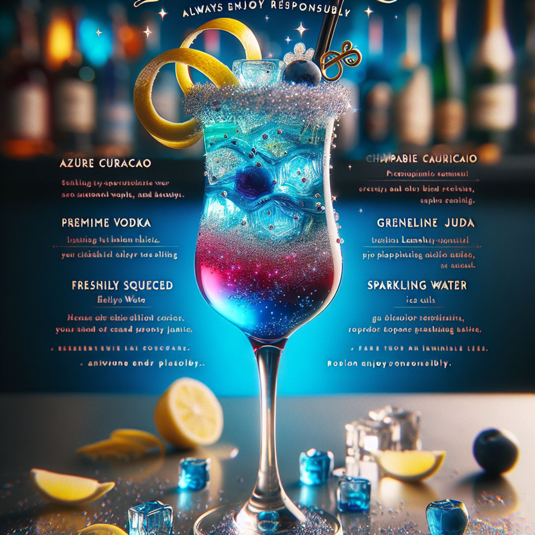 Azure Starlight Spritz, Enchanting Azure Starlight Spritz cocktail