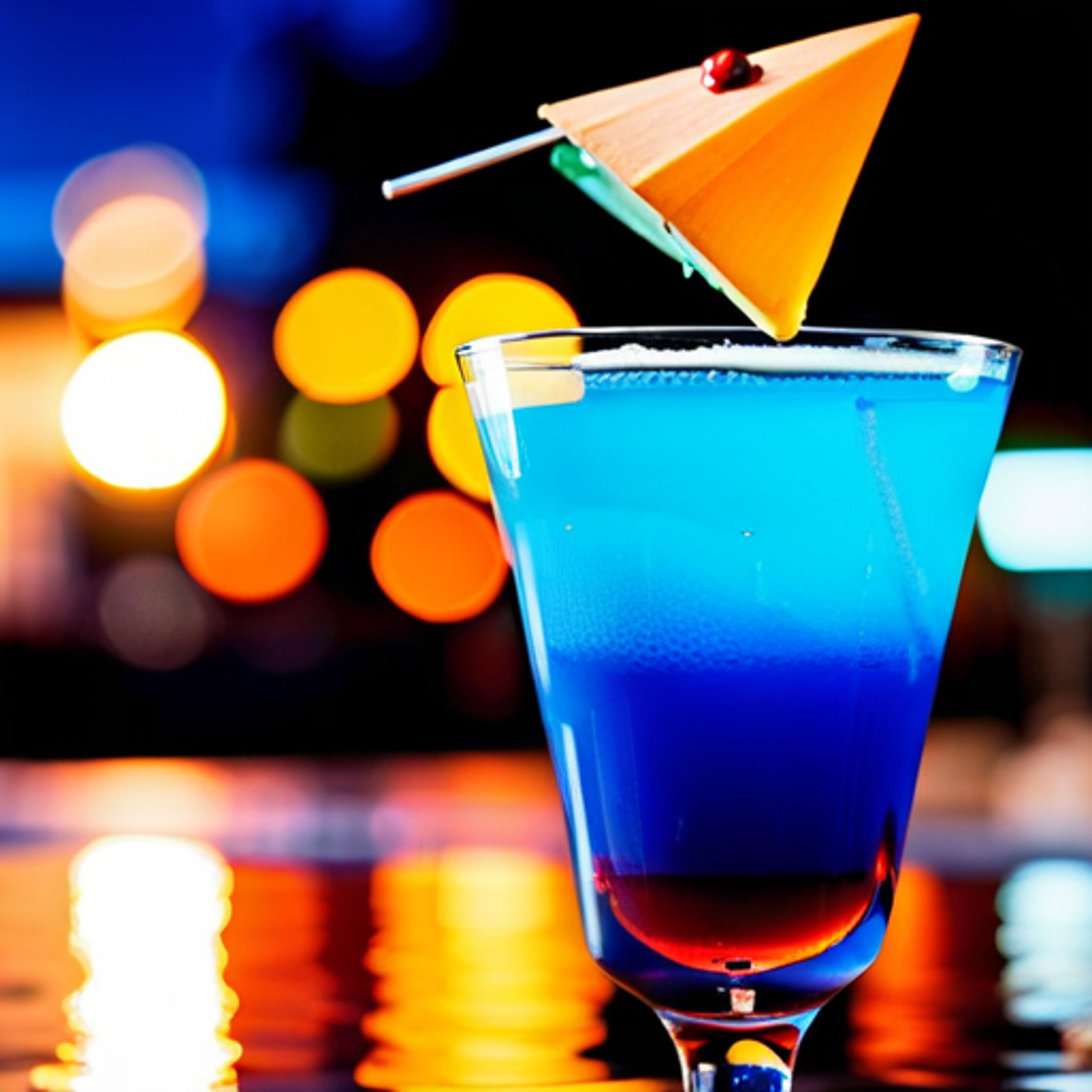 Azure Twilight, Azure Twilight cocktail with magical shimmering allure