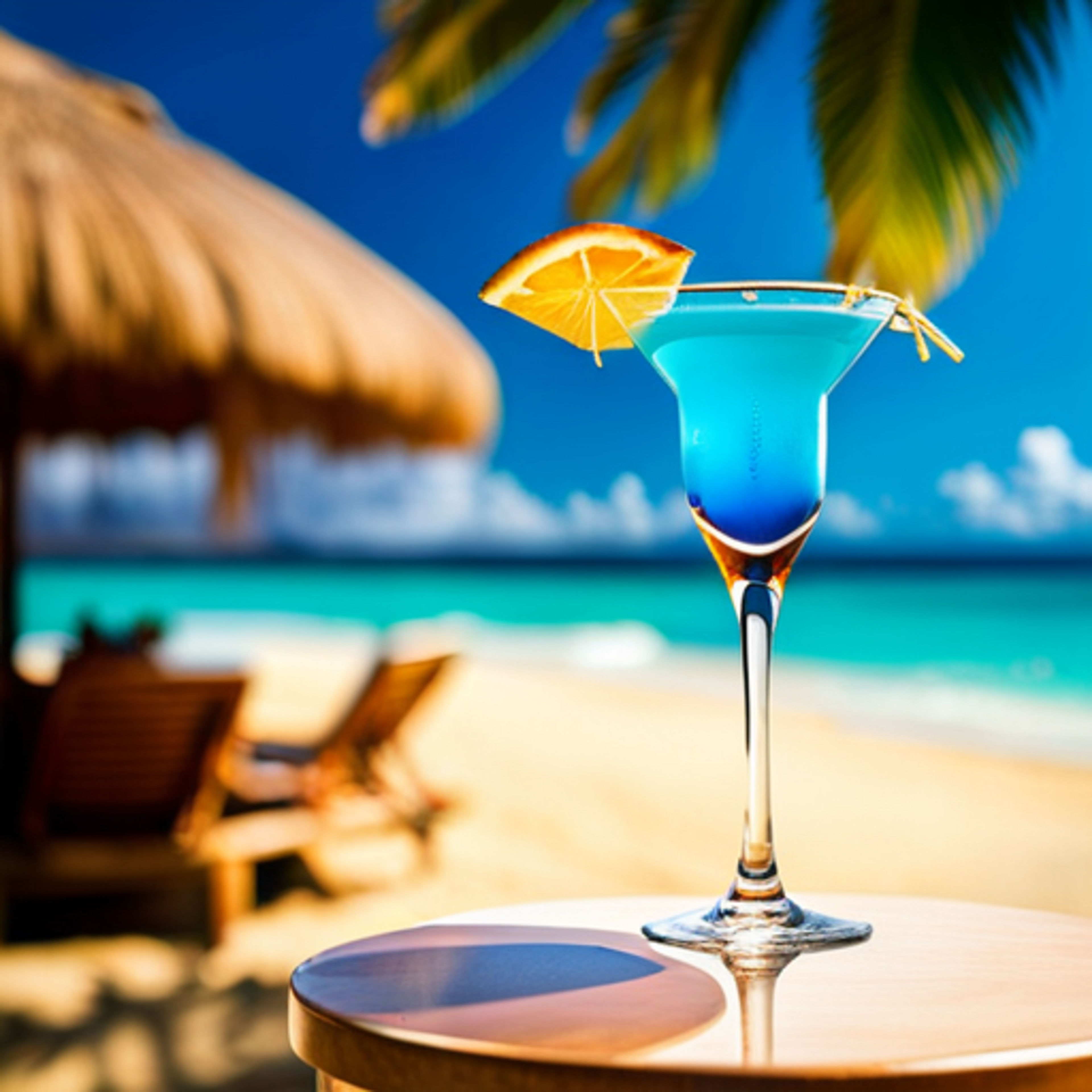 Azure Whisper, Refreshing, vibrant cocktail with tropical notes and ...