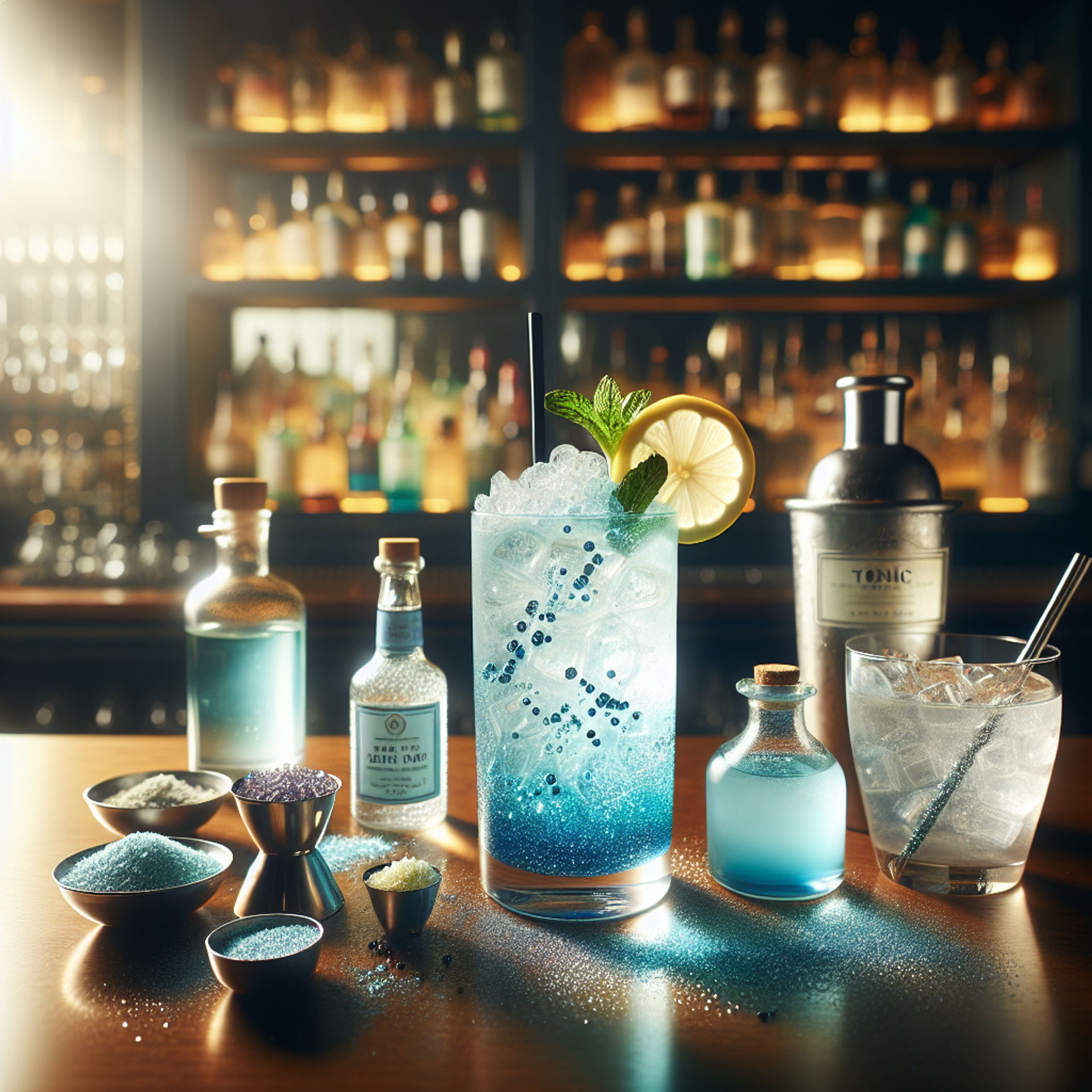Azure Zephyr, Refreshing, visually stunning cocktail experience