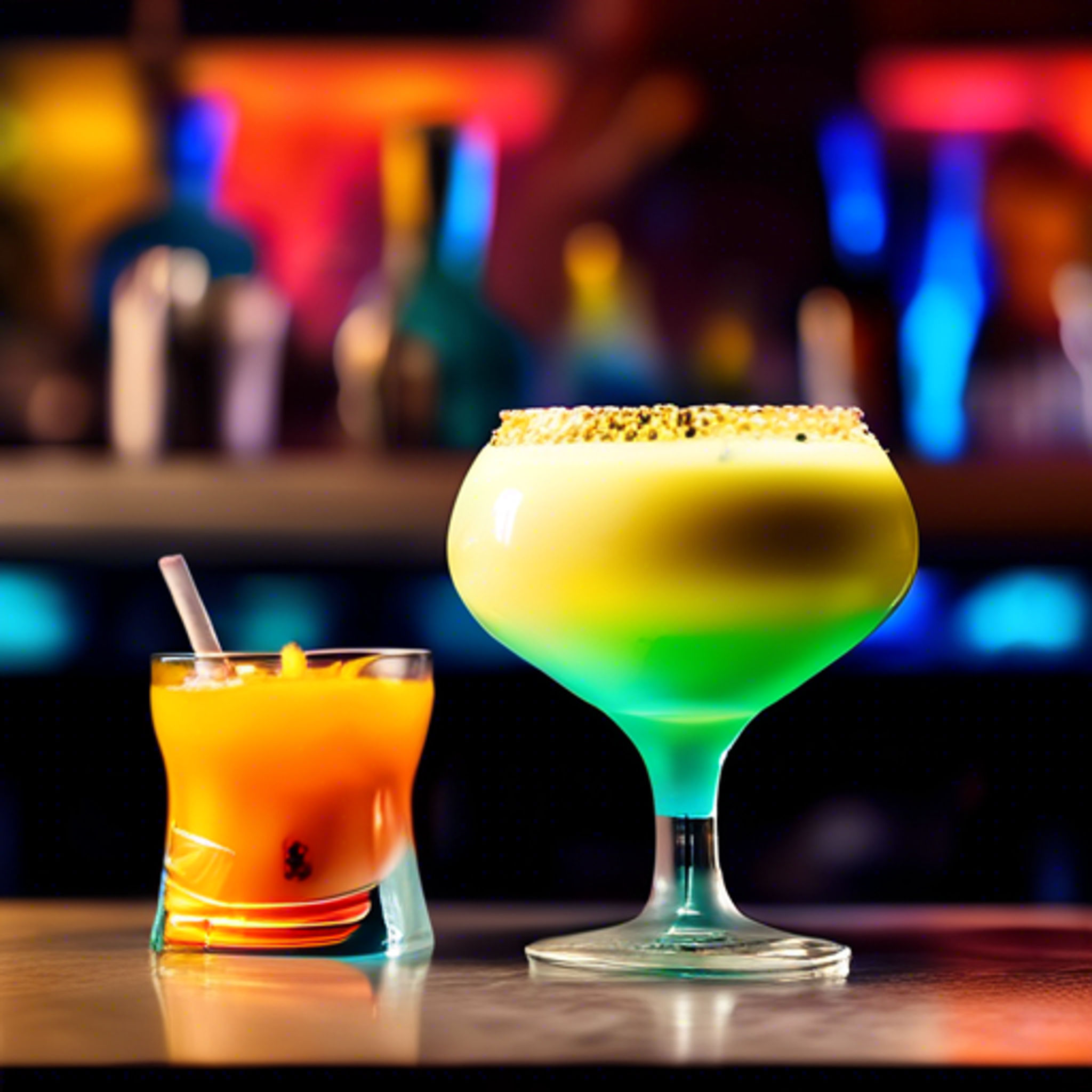 Banana Spice Drift, Modern banana daiquiri with tropical spirits and spices