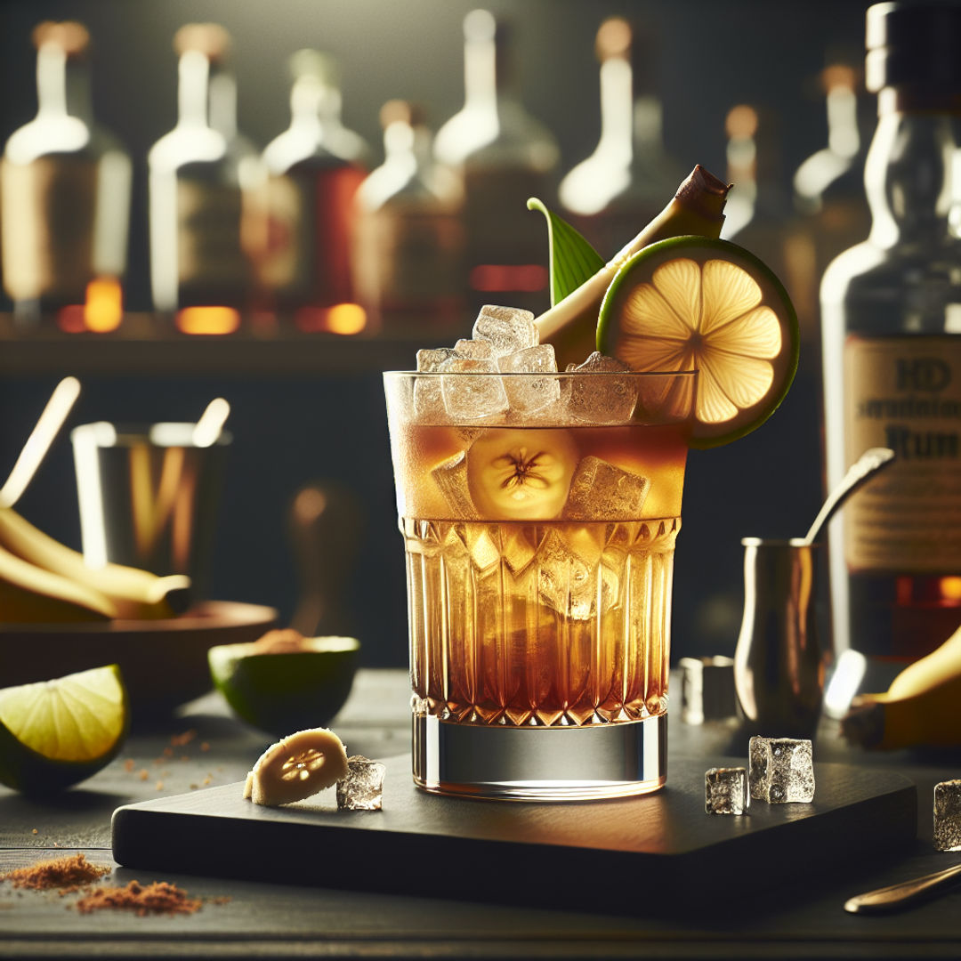 Banana Ti'Ponche, Tropical twist on classic Ti' Punch with agricole rum