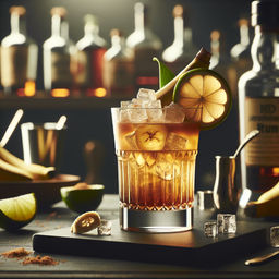 Banana Ti'Ponche, Tropical twist on classic Ti' Punch with agricole rum