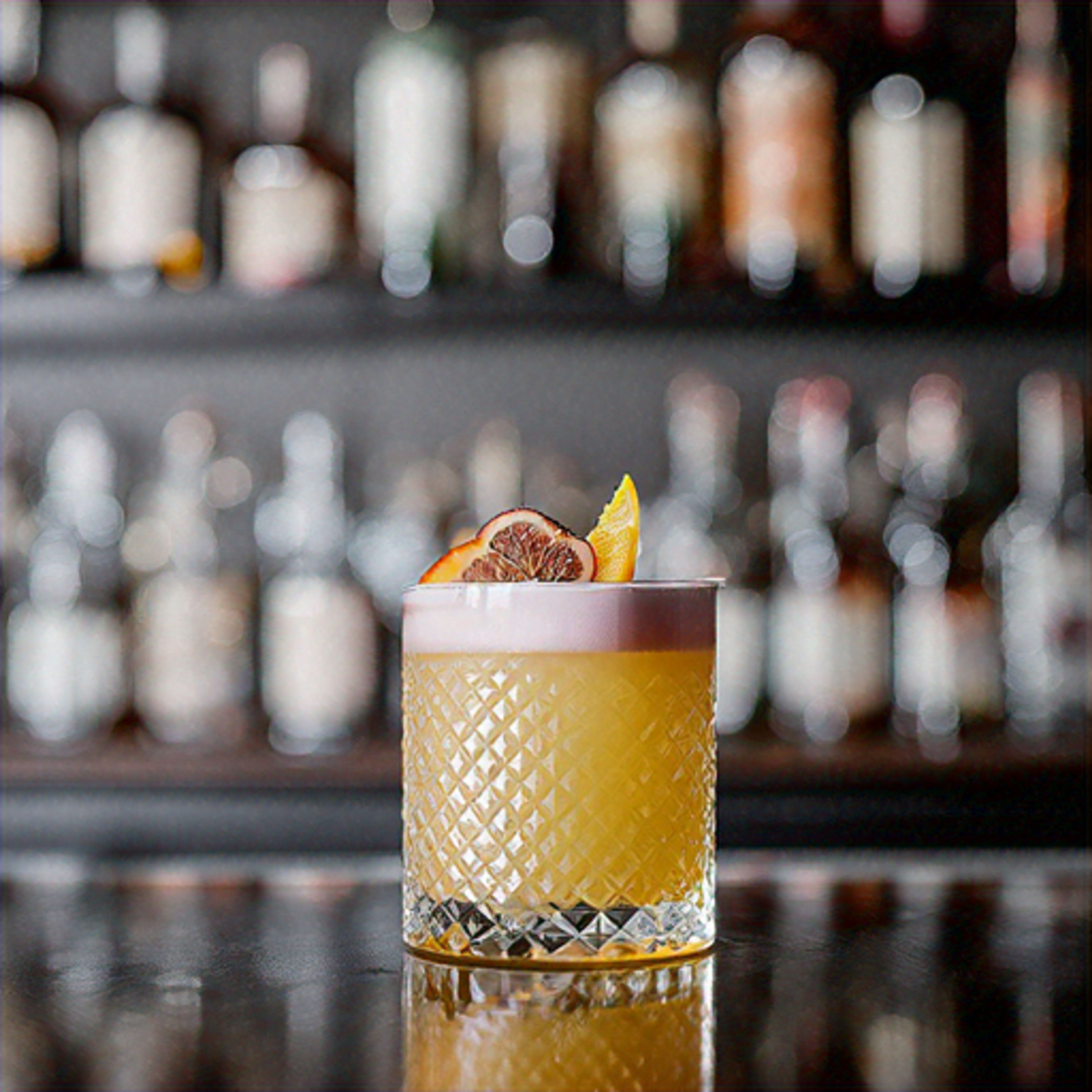 Beggin' for Fig, Intoxicating blend of Figcello, gin, bitters, and honey