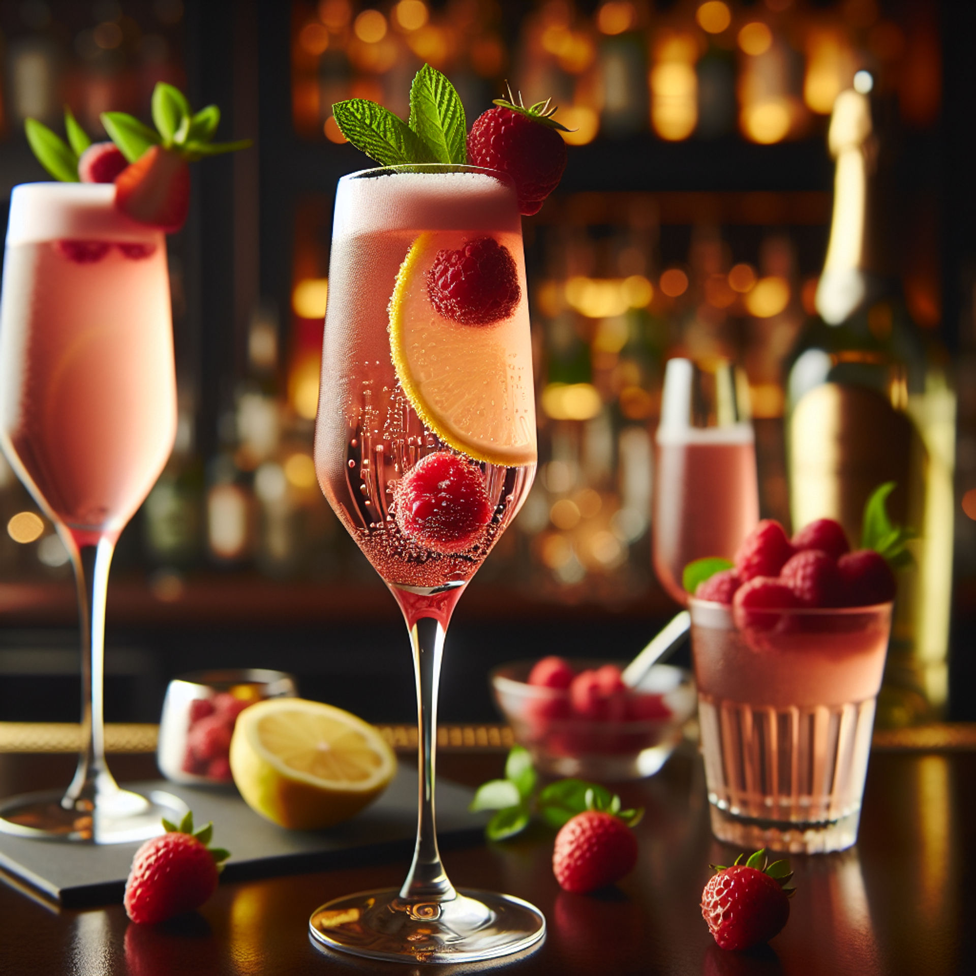 Berry Blush Fizz, Berry Blush Fizz cocktail with raspberry, strawberry ...