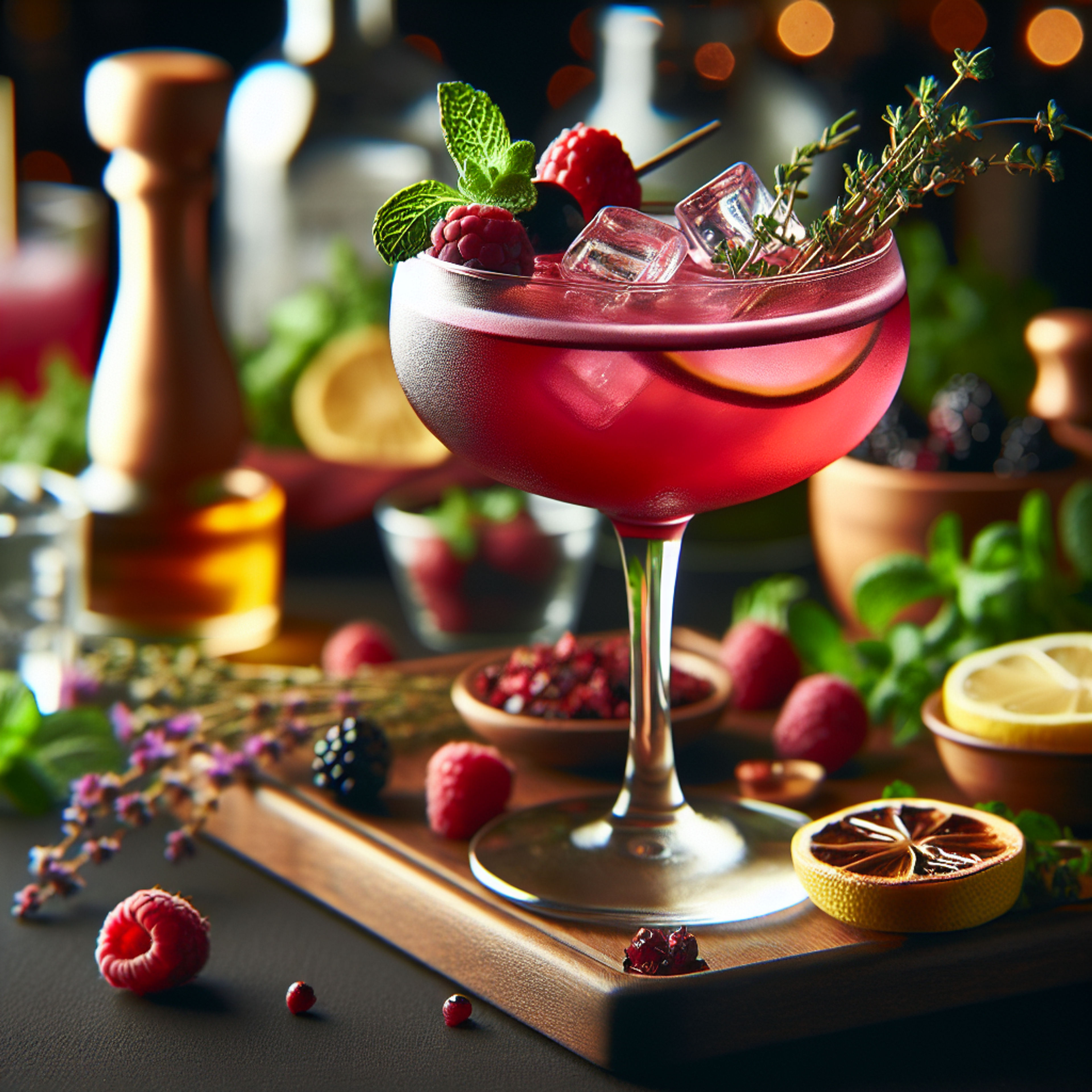 Berry Botanical Bliss, Vibrant, refreshing cocktail with berry tea ...