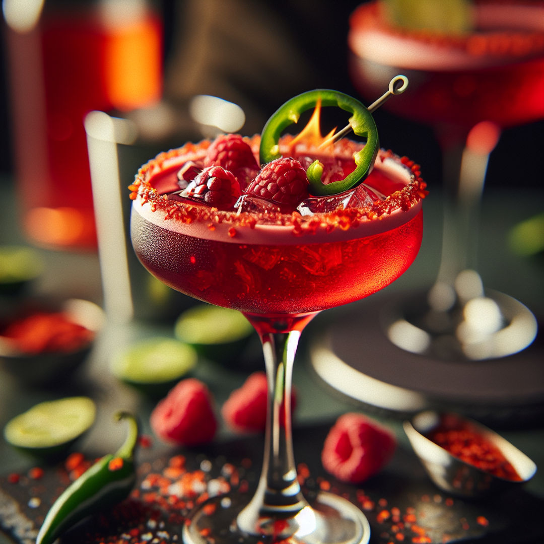 Blazing Scarlet Siren, Fiery cocktail with a perfect balance of heat ...