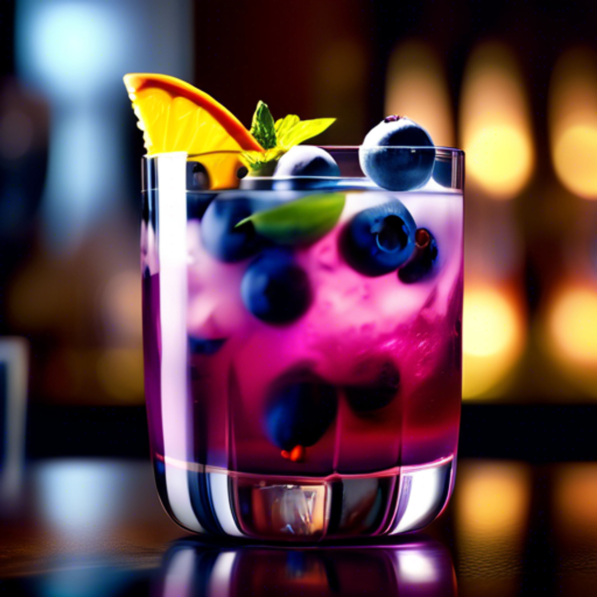Blueberry Vanilla Sky, Refreshing blueberry-vanilla cocktail with a ...