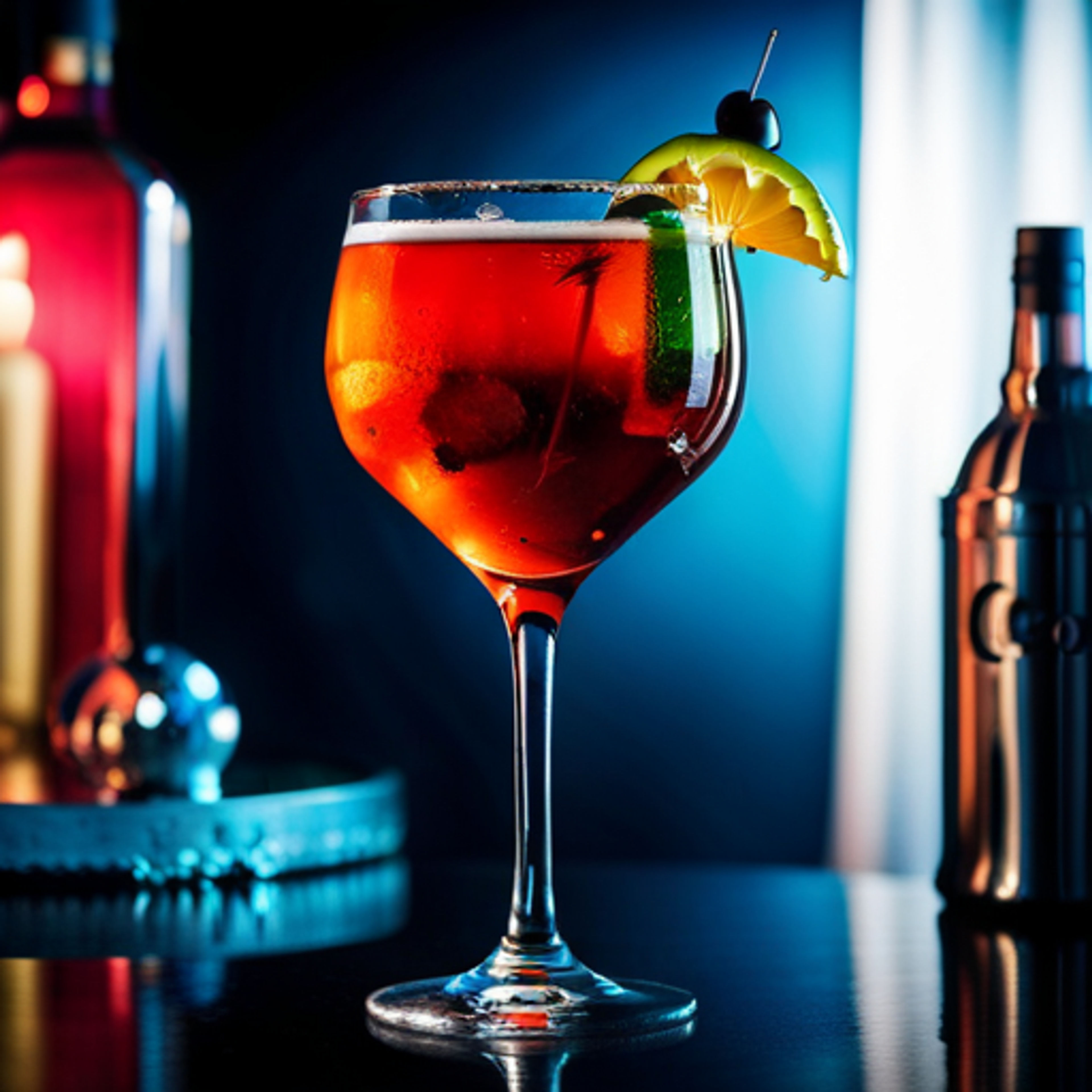 Bootsy's Sunset Groove, Funky cocktail with gin, Prohibition Orange ...