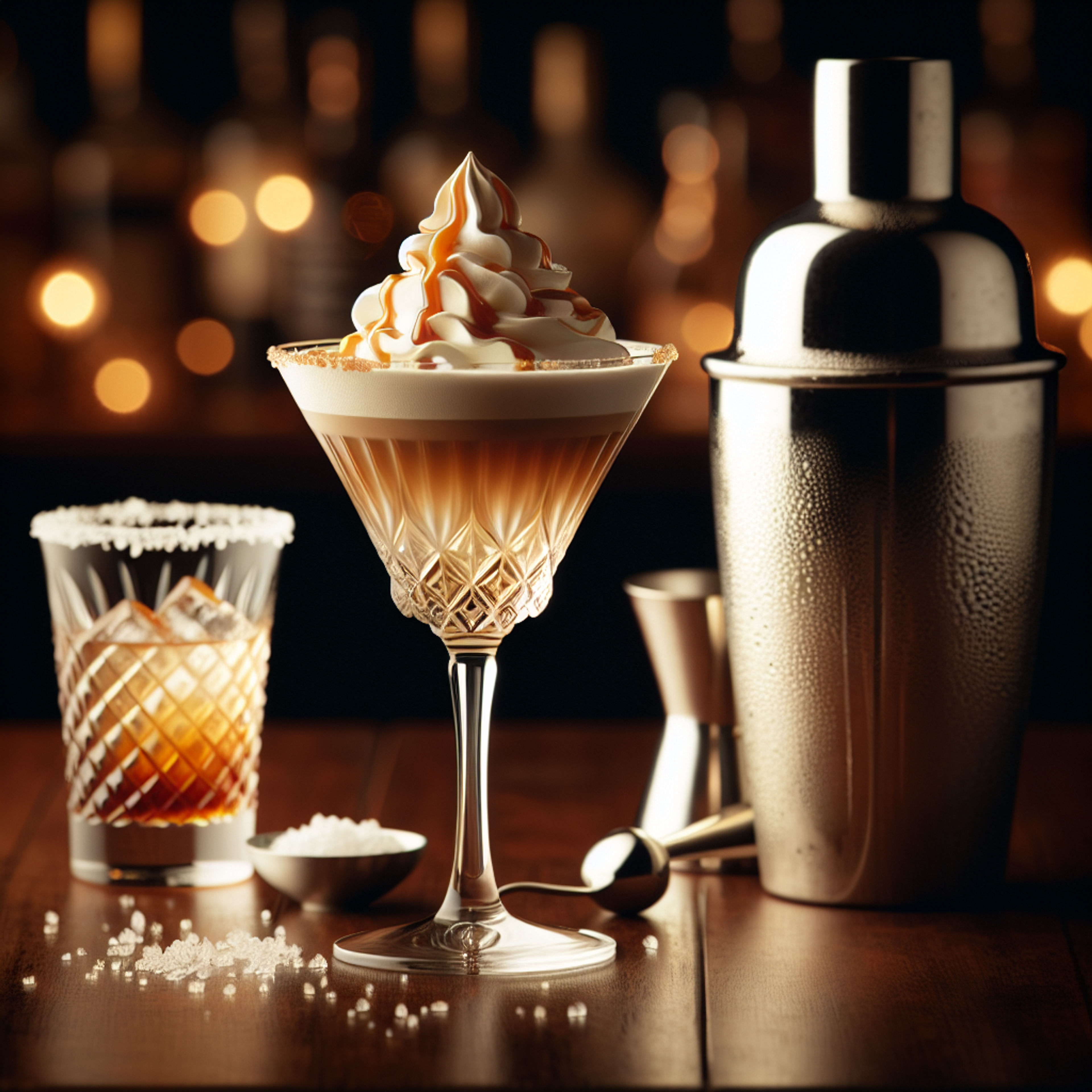 Caramel Cloudscape, Caramel, triple sec, cream liqueur in a velvety ...