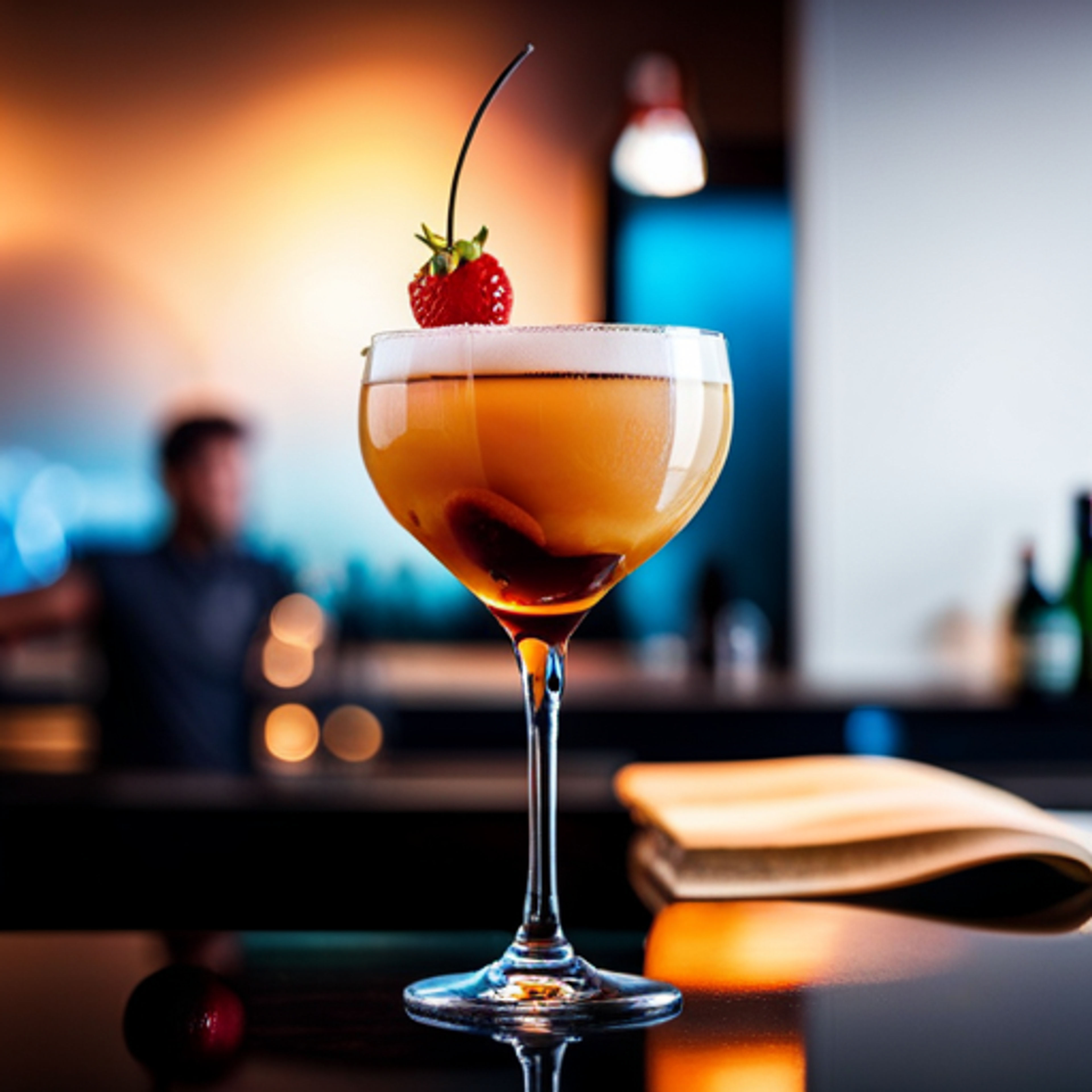 Caramel Dream Float, Creamy caramel vanilla ice cream float with rum ...