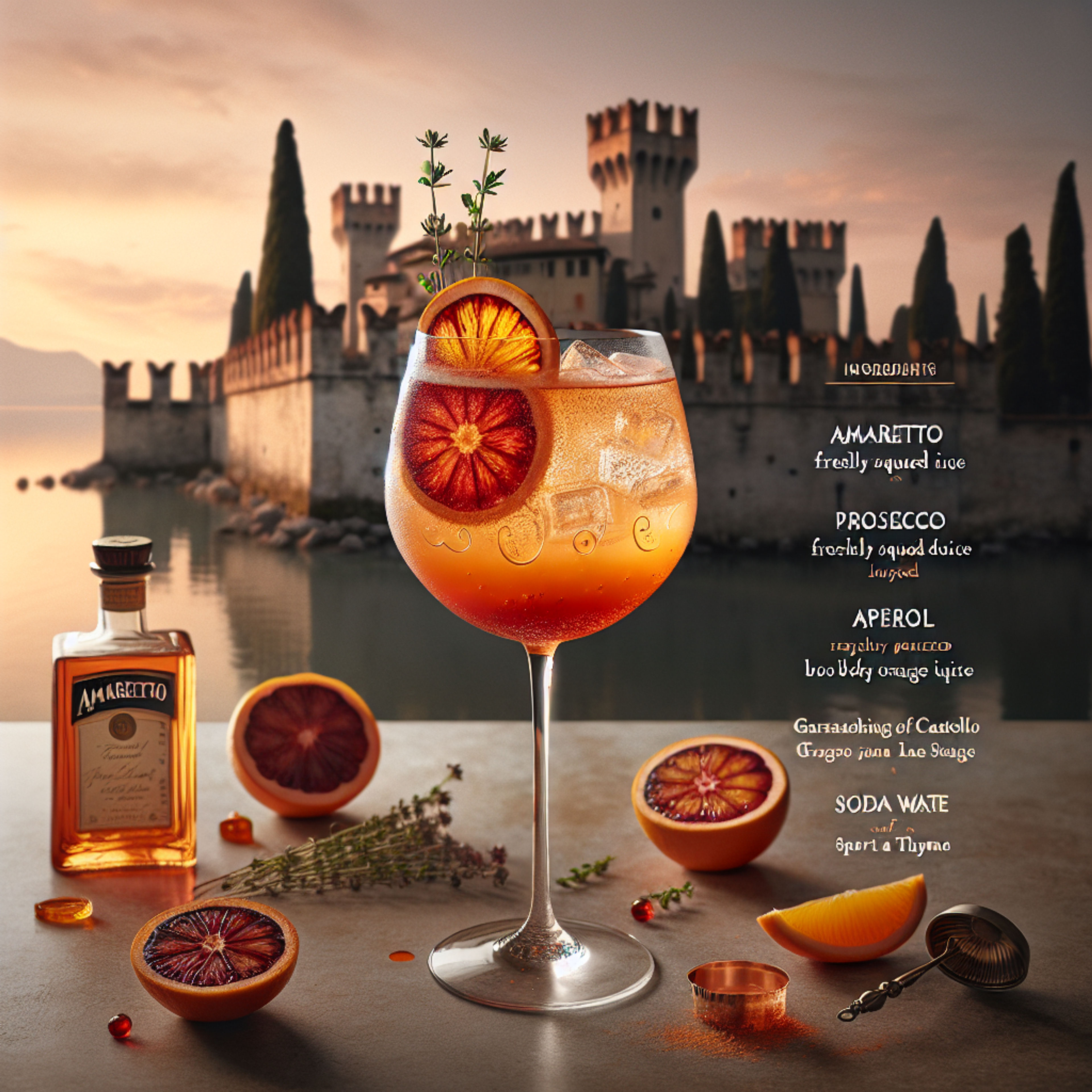 Castello di Sirmione Spritz, Enchanting spritz inspired by Sirmione's ...