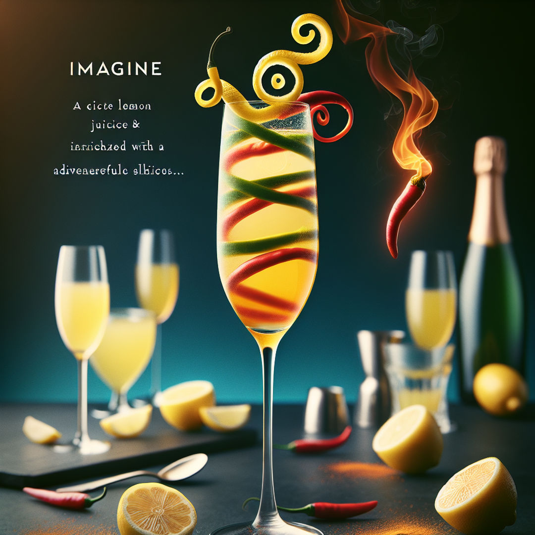 Champagne Citron Piment, Elegant, spicy champagne cocktail with lemon ...
