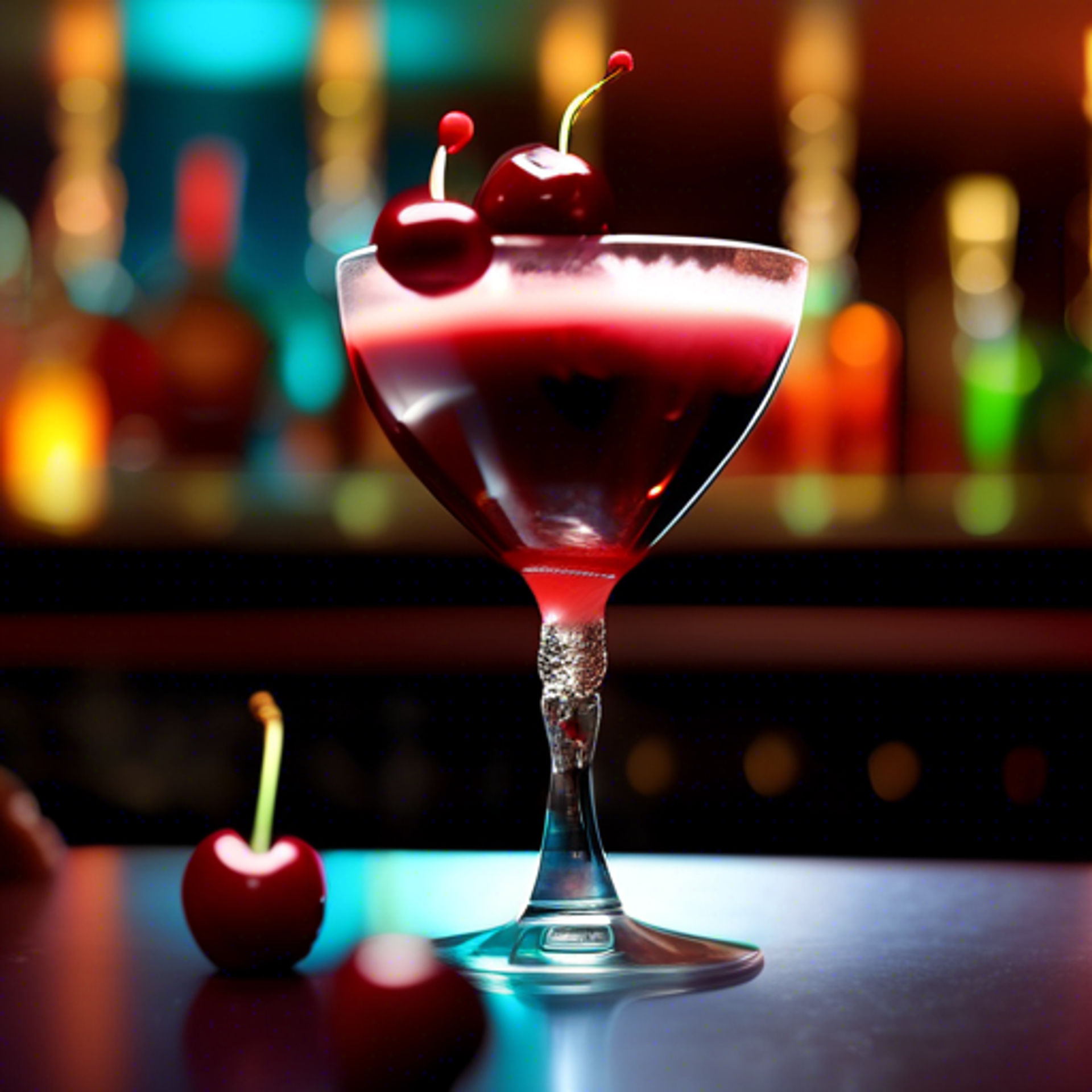 Cherry Chocolate Dream, Luxurious cocktail with kirschwasser, dark ...