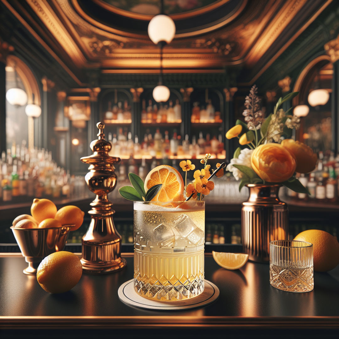 Citrus Blossom Fizz, Refreshing citrus cocktail with triple sec and ...