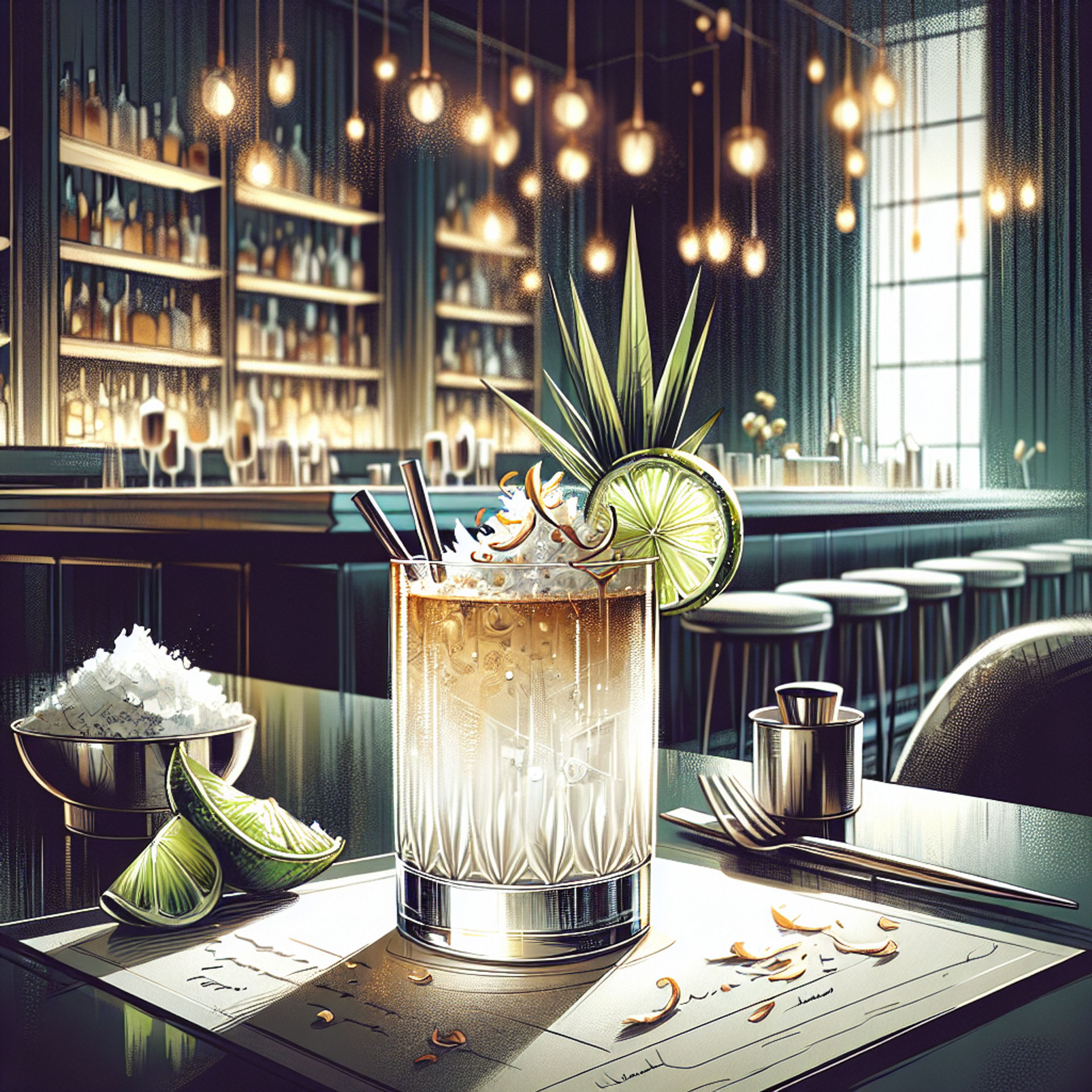 Coconut Lime Elixir, Refreshing oasis revitalizing blend