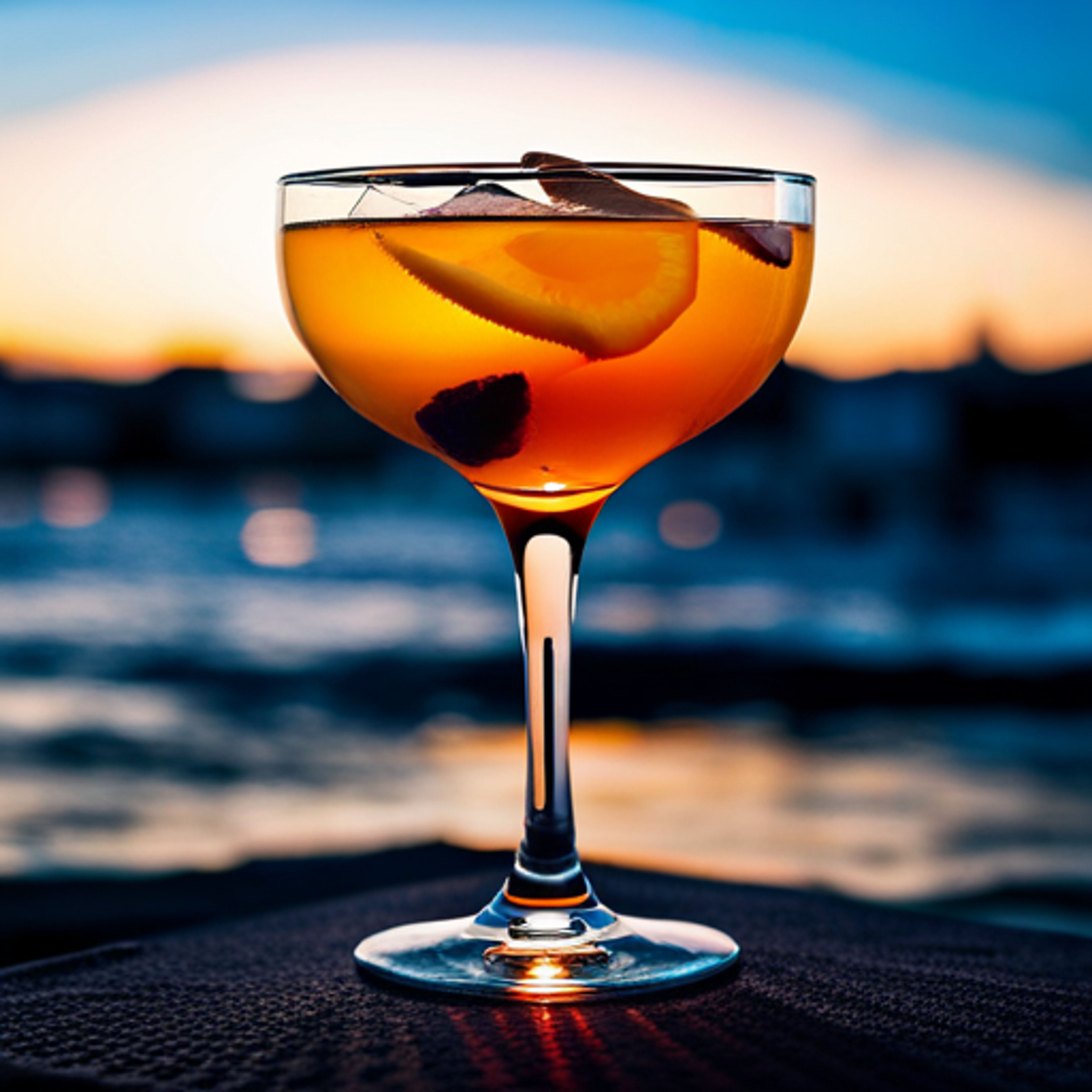 Cookie Cradle Eclipse, Dessert cocktail with Borgata liqueur, vanilla ...