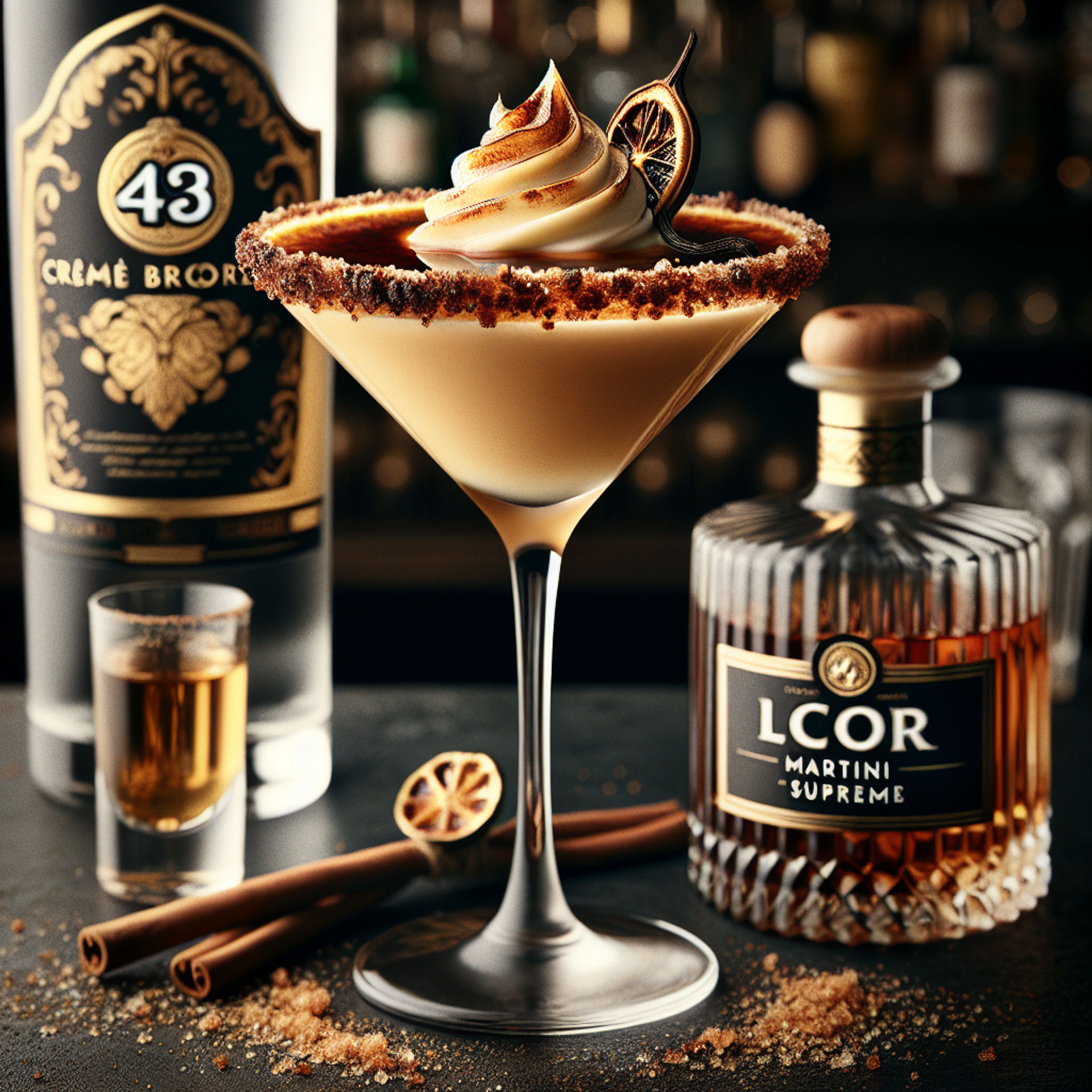 Creme Brulee Martini Supreme, Luxurious twist on classic martini with ...