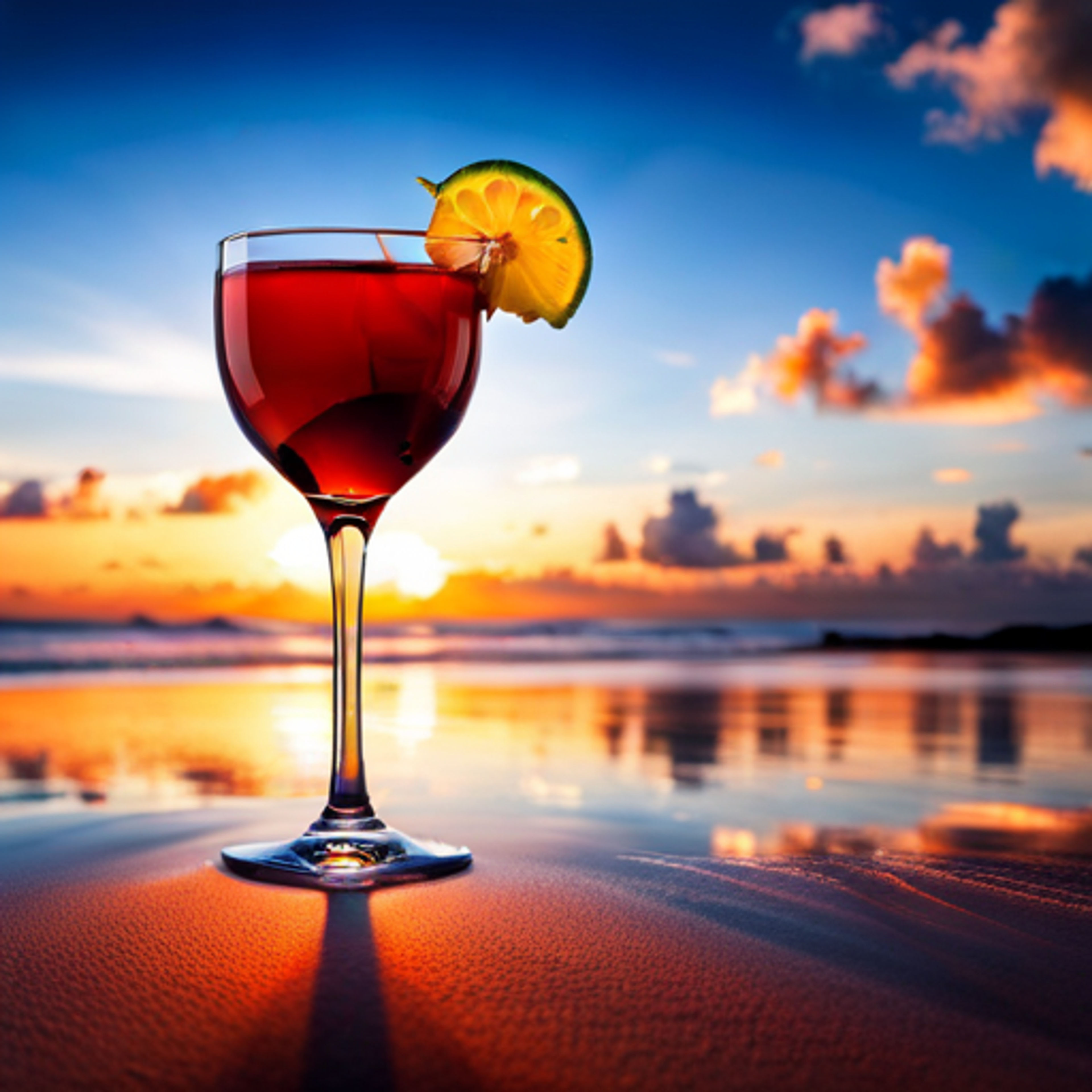 Crimson Blaze, Spicy, sweet, and tart cocktail with a visually stunning ...