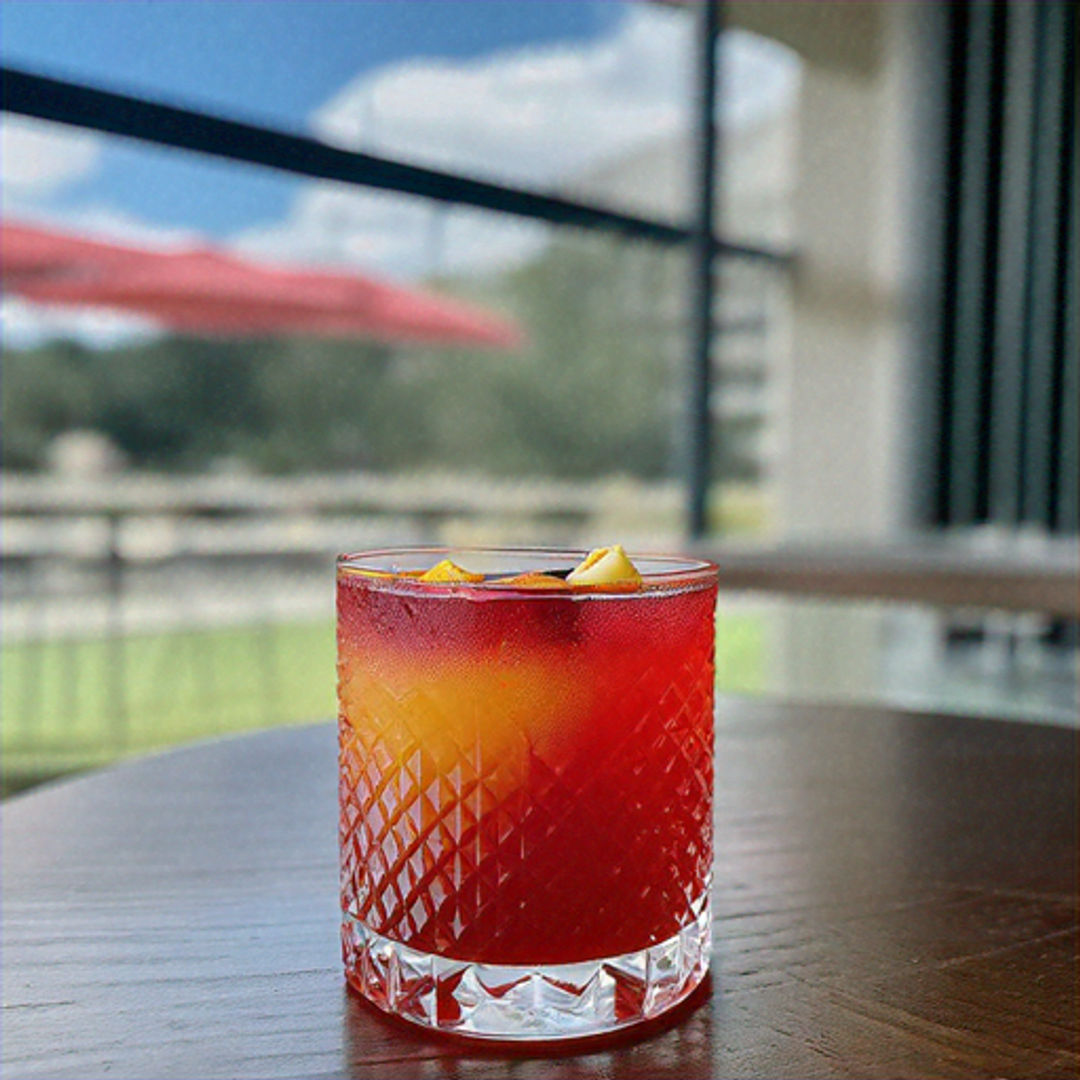 Crimson Inferno, Bold, spicy, vibrant cocktail with heat, sweetness ...