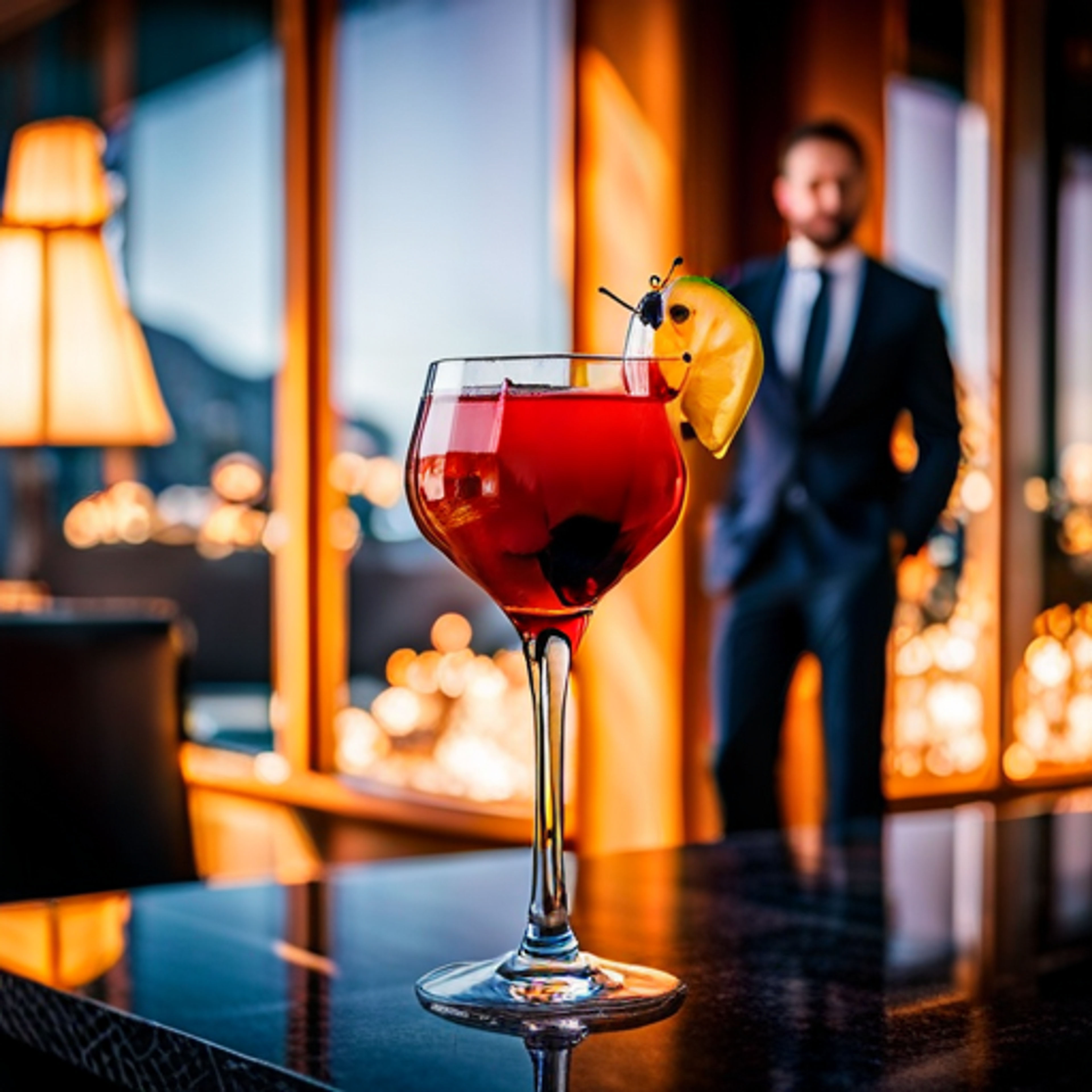 Crimson Smoke, Smoky mezcal cocktail with blood orange and Aperol