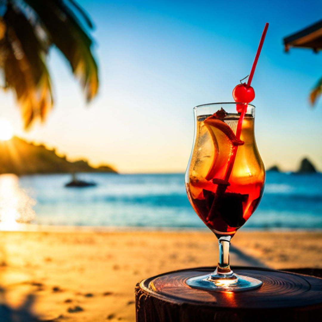 Crimson Wave Delight, Harmoniously blended Crimson Wave Delight cocktail