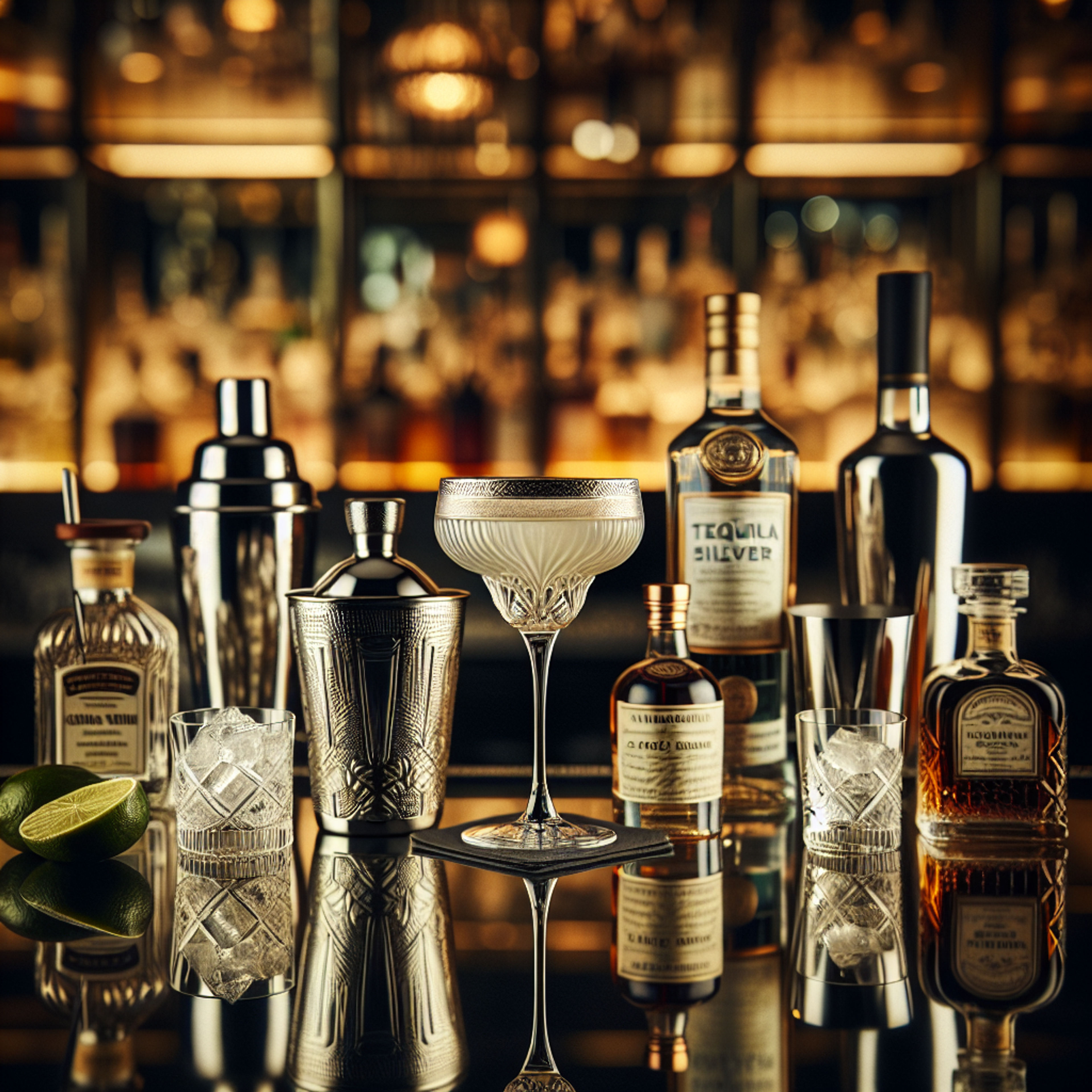 Crystalline Eclipse, A harmonious blend of tequila, vodka, and whiskey