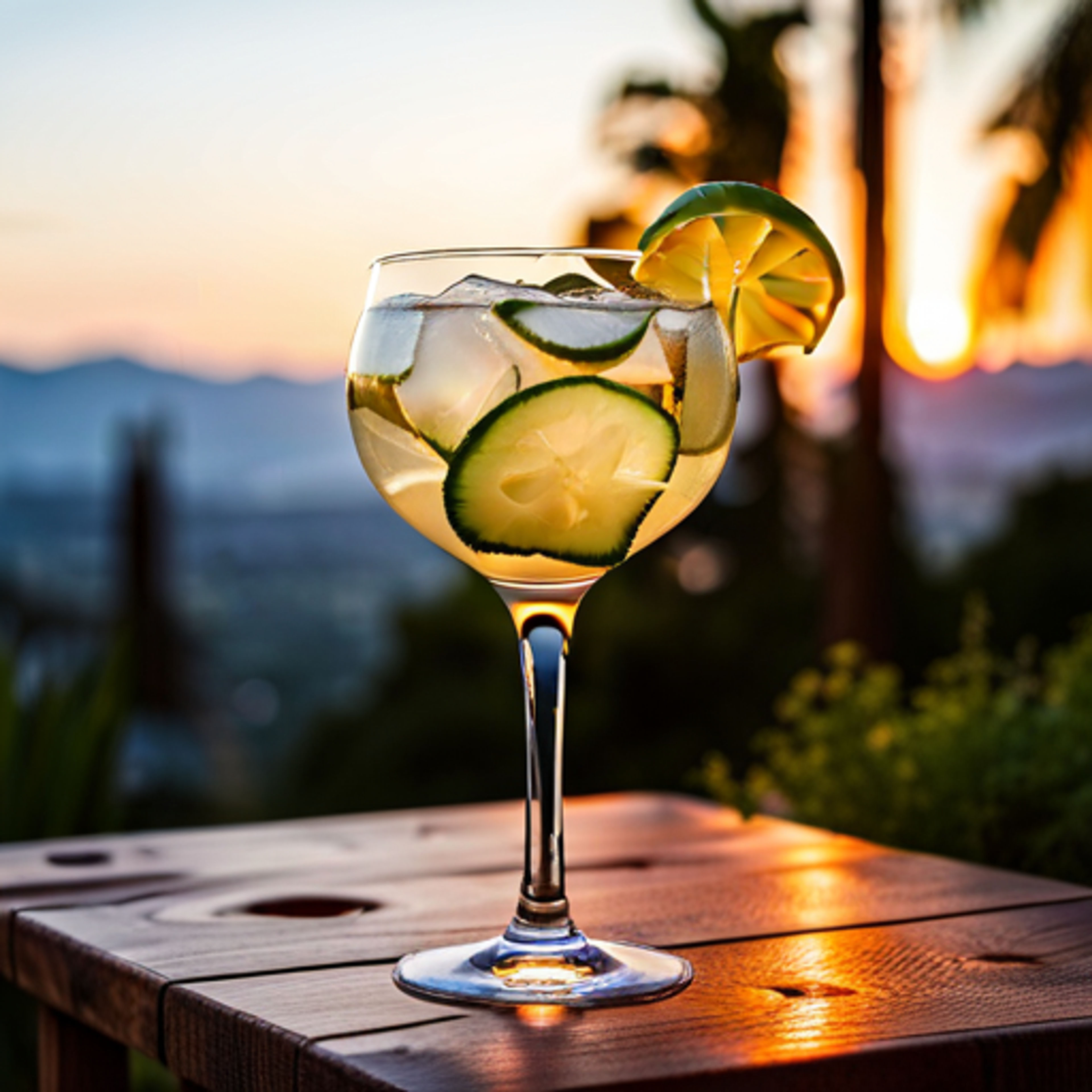 Cucumber Citrus Bliss Gimlet, Refreshing cucumber citrus gimlet with ...