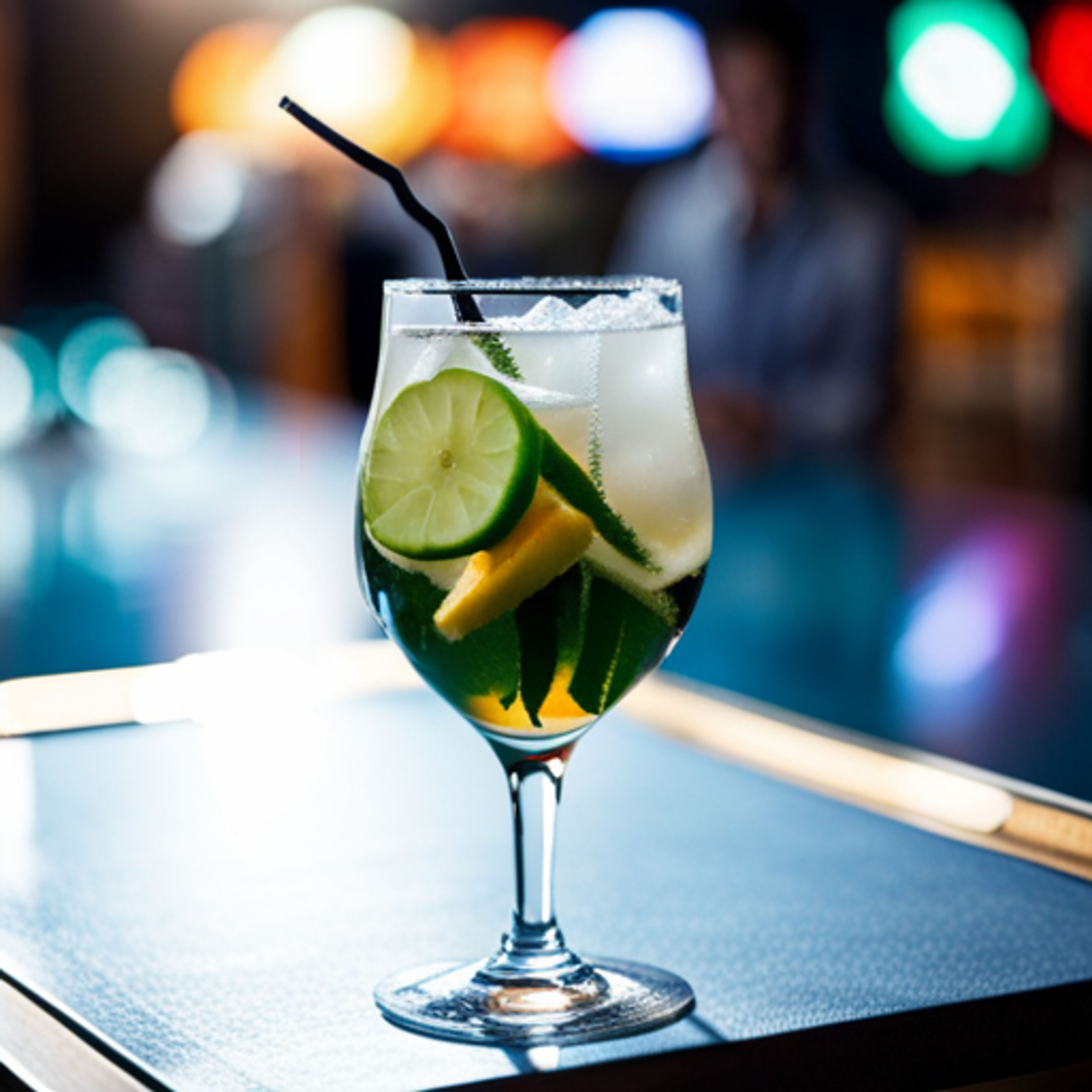 Cucumber Serenity Splash, Refreshing cucumber gin cocktail with ...