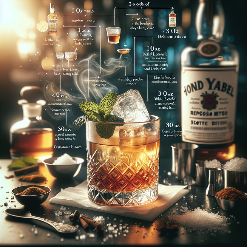 Desert Mirage, Complex desert-inspired cocktail with reposado tequila ...