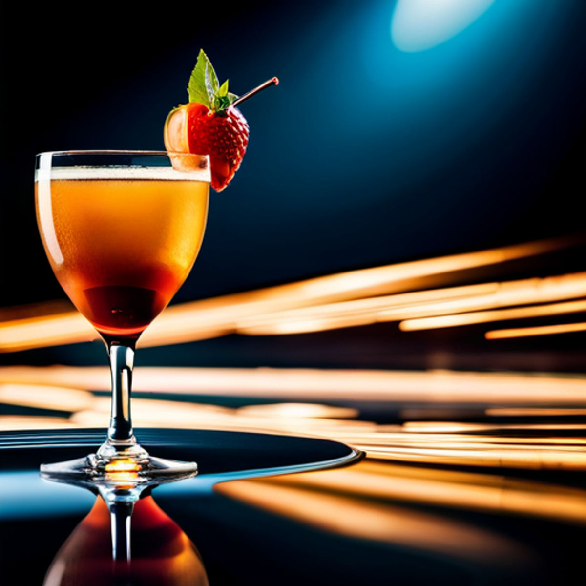 Eastern Zenith, Sophisticated multi-layered cocktail with Oriental flavors