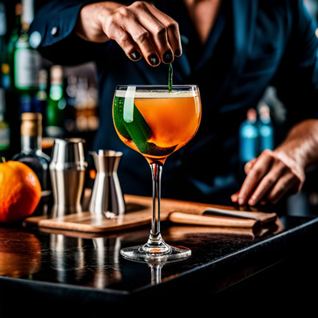 Eclipse of Thyme, Sophisticated gin cocktail with herbal and citrus notes