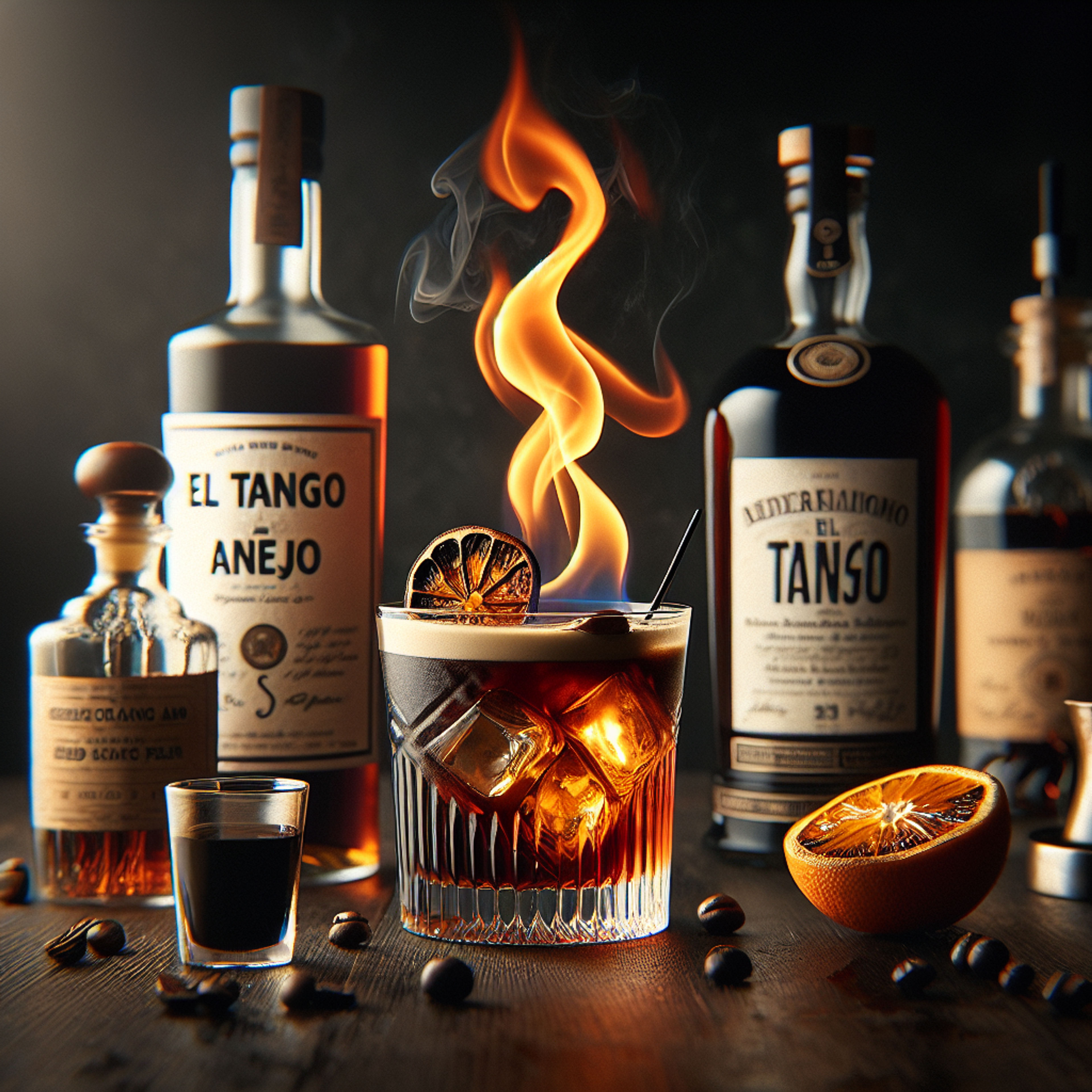 El Tango Añejo, Luxurious tango-inspired cocktail with aged rum and ...