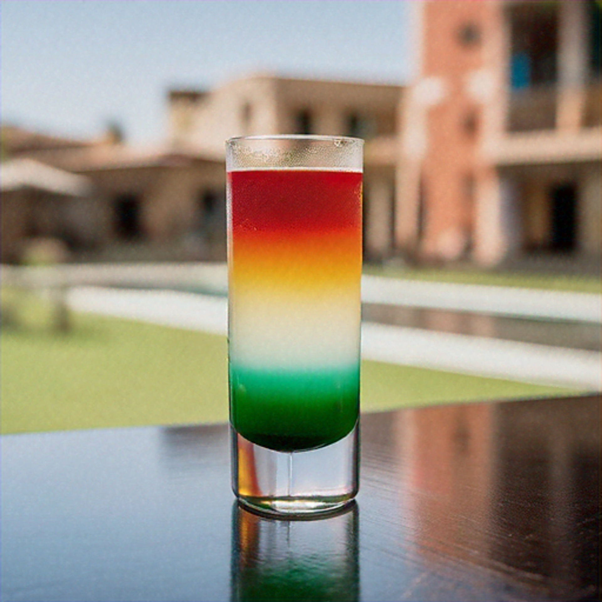 El Tricolor Mexicano, Cóctel Tricolor Mexicano vibrante y sabroso