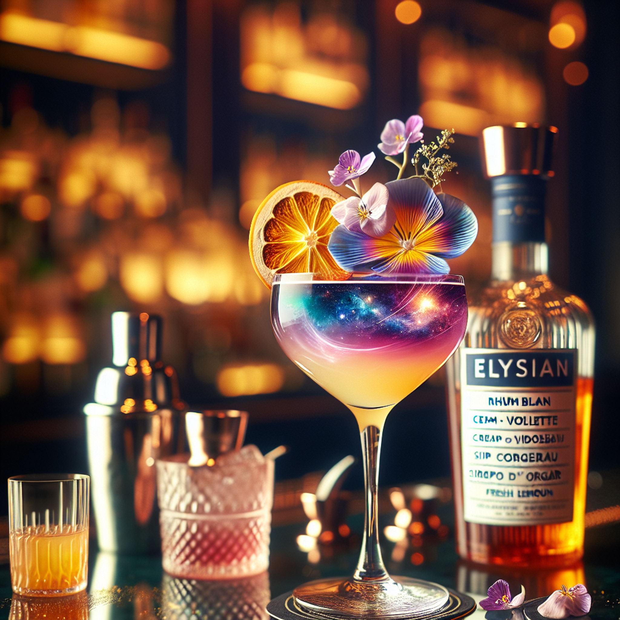 Elysian Bloom, Vibrant, earthy, floral cocktail with surprising layers ...