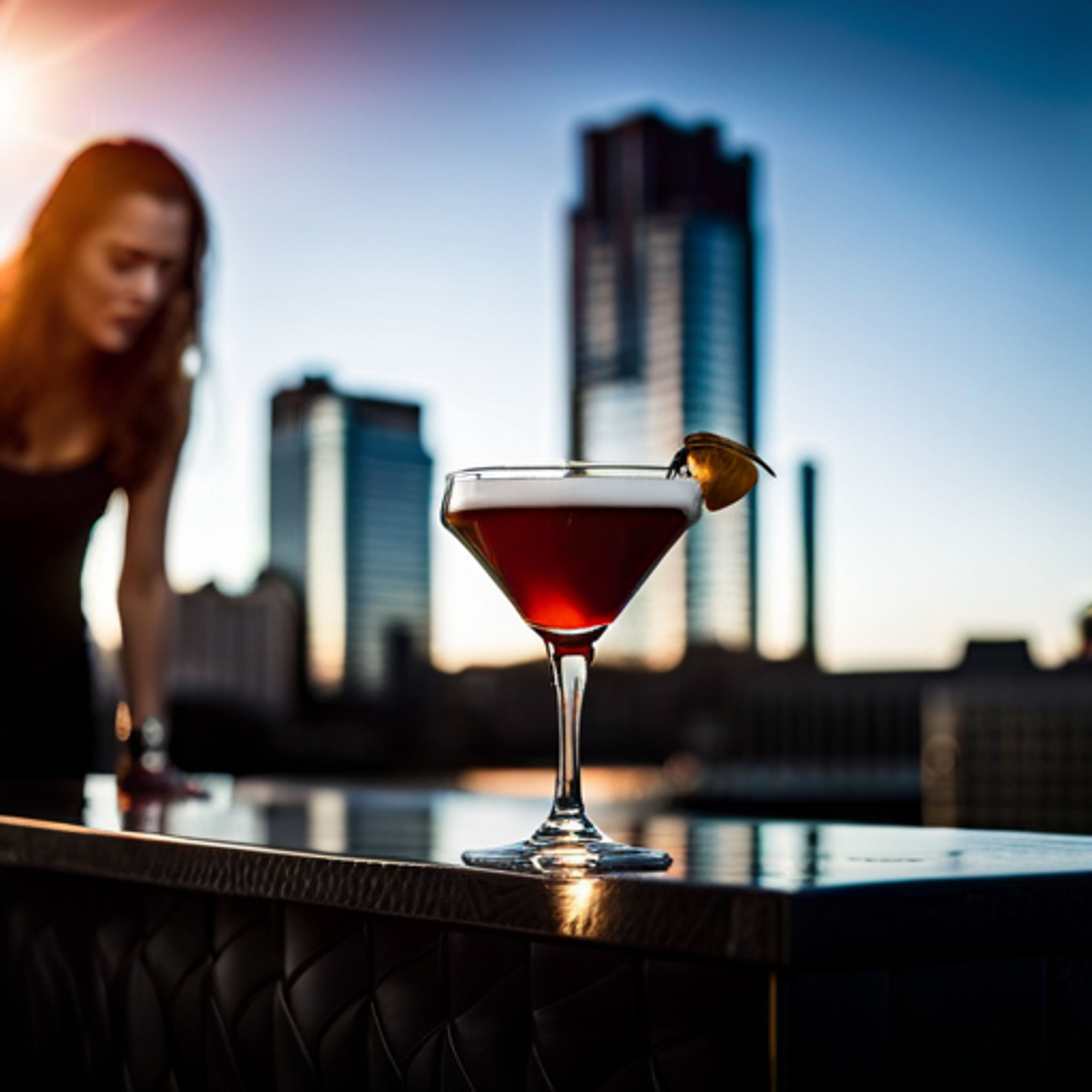 Elysian Twilight, Cocktail representing Hades and Persephone