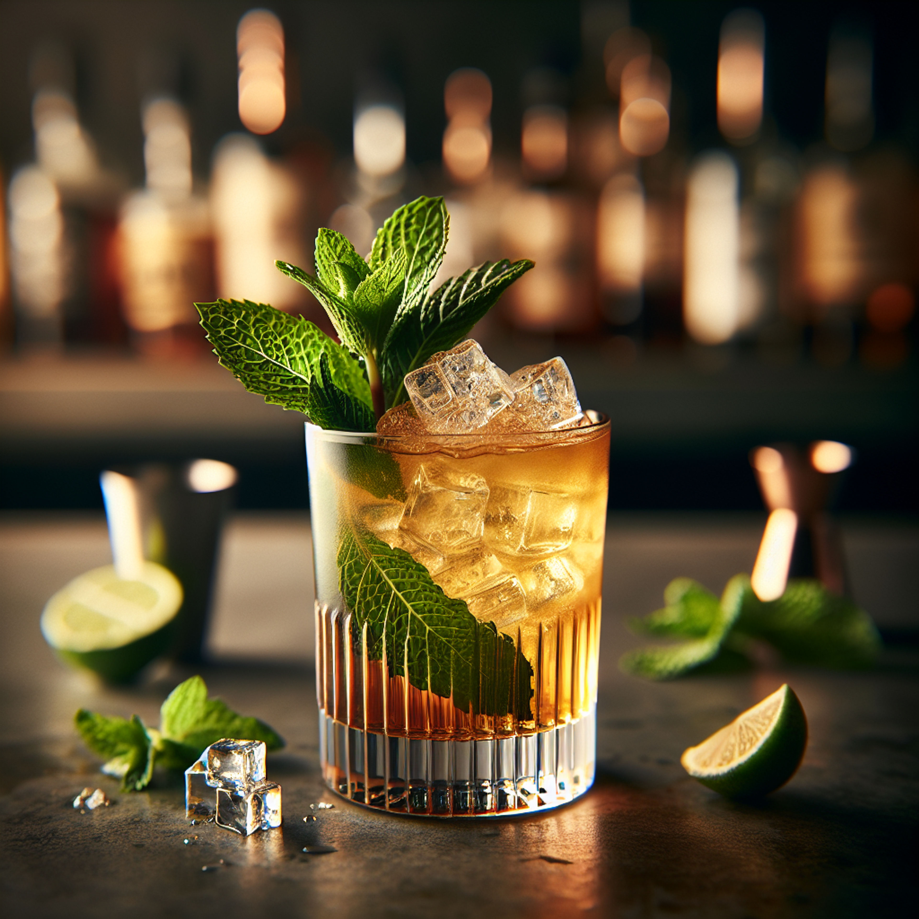 Emerald Elixir, Irish whiskey cocktail with botanical undertones and a ...