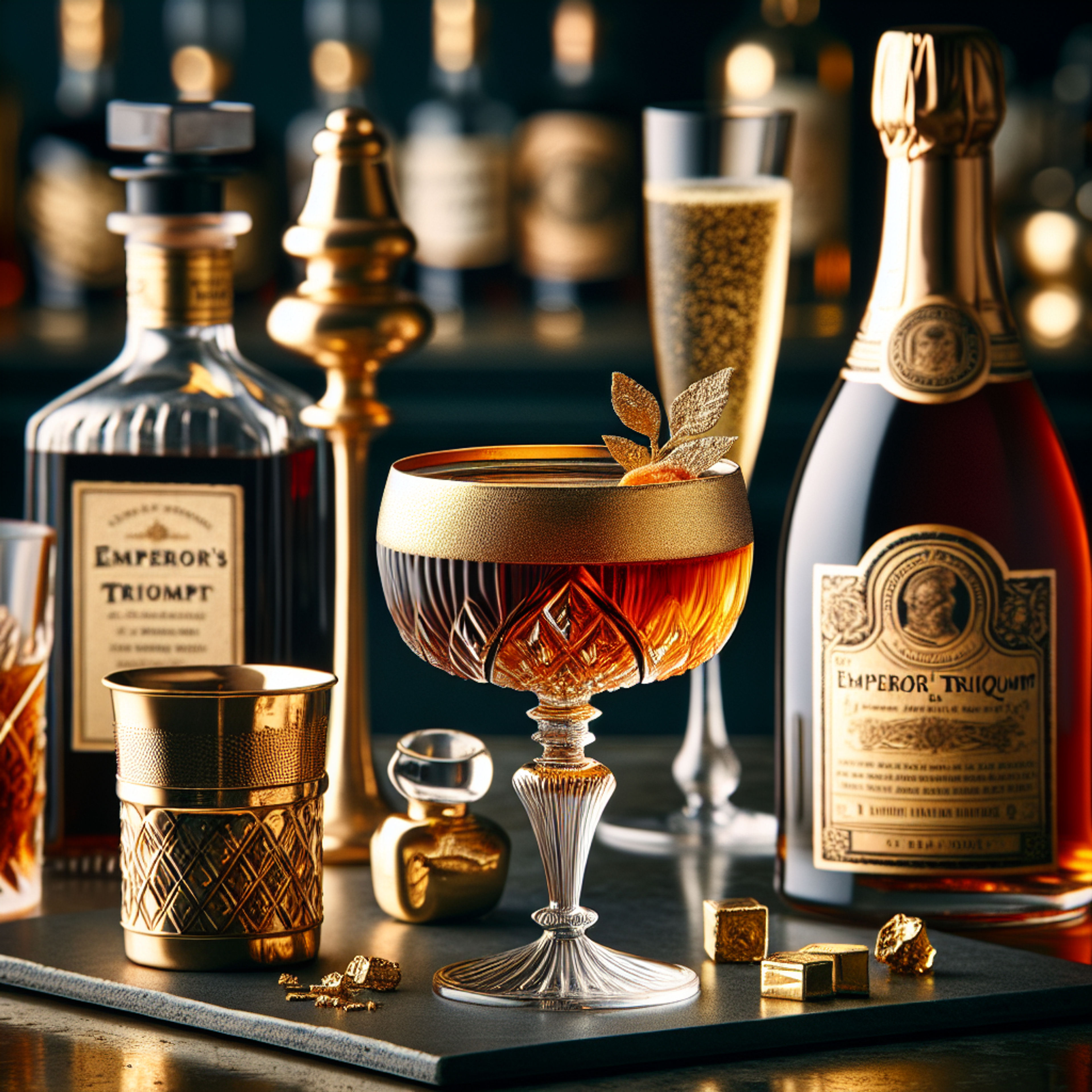 Emperor's Triumph, sophisticated and bold cocktail