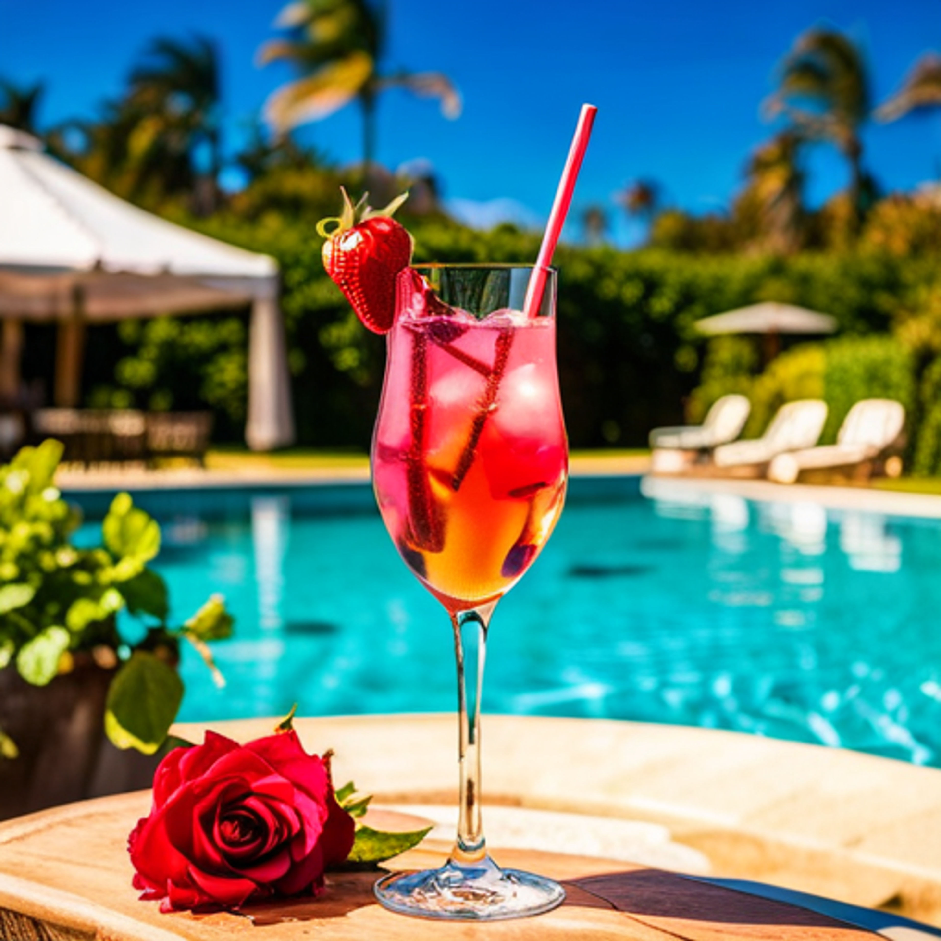 Enchanted Rose Elixir, Whimsical cocktail inspired by fairytales