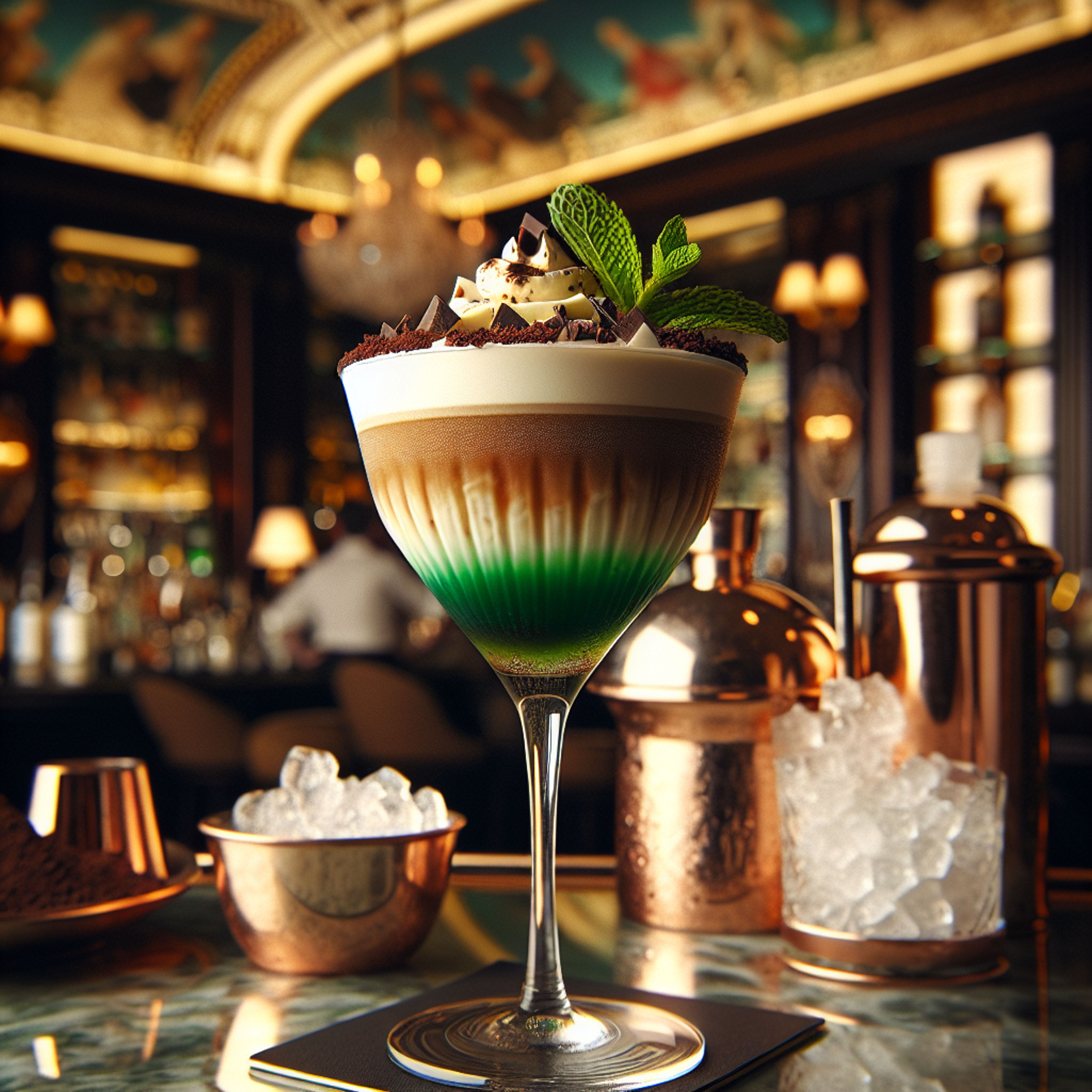 Espresso Hopper, Minty mocha after-dinner cocktail