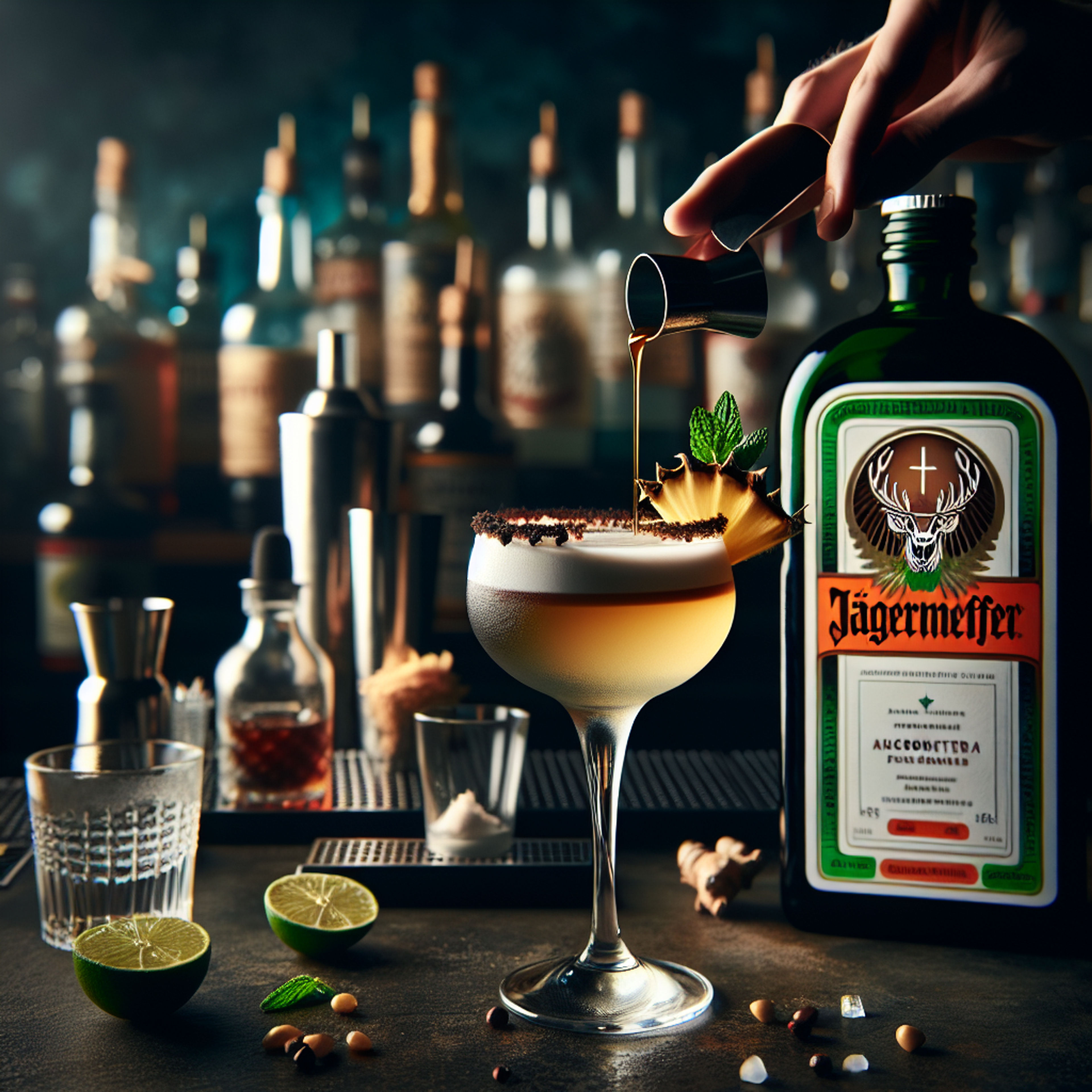 Eternal Night, Eternal Night cocktail with Jägermeister and tropical ...