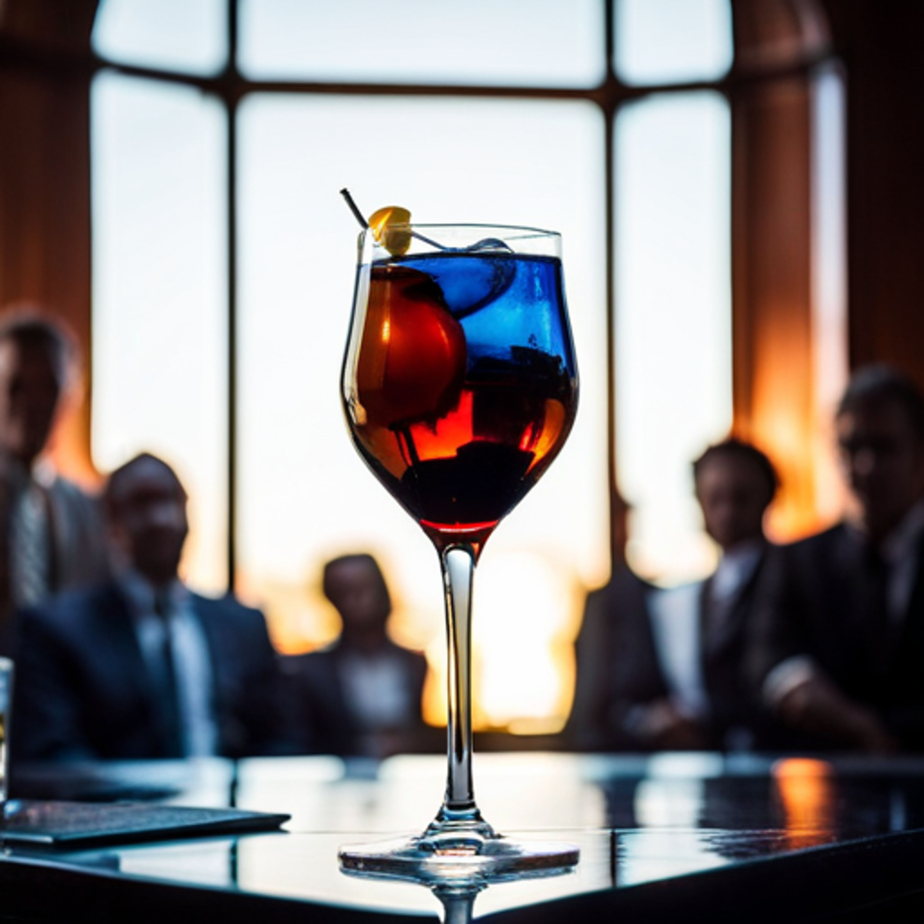 Eternal Nightcap, Ethereal cocktail with autumn flavors and shimmering ...