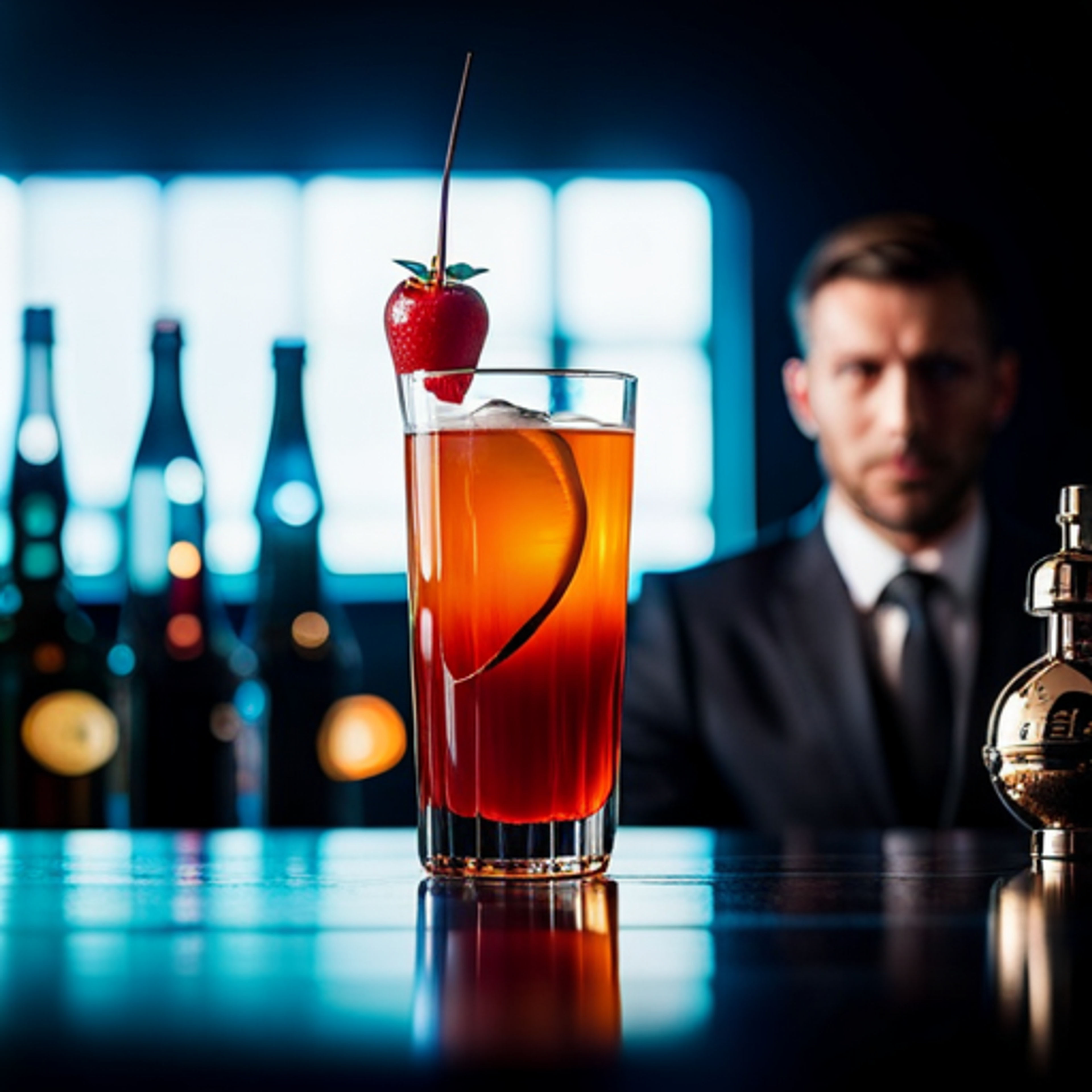 Eternal Twilight, Innovative cocktail with Jägermeister and limoncello