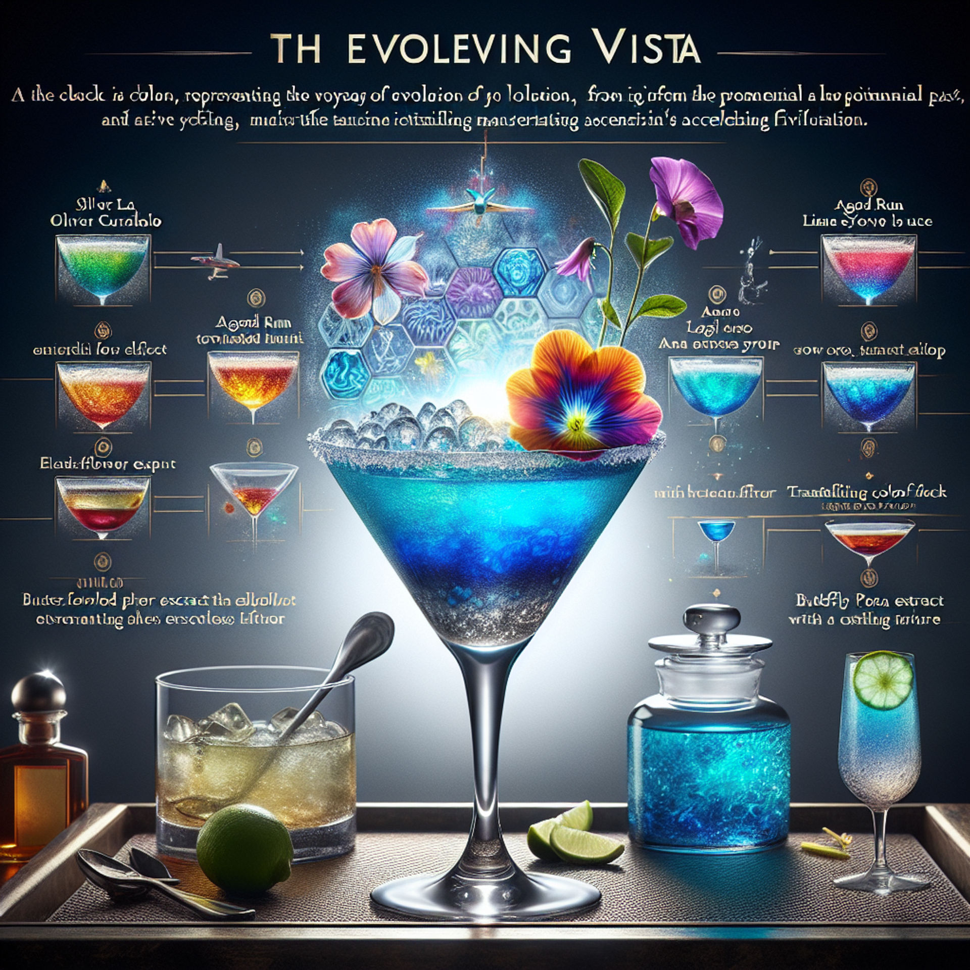 Evolving Vista, Cocktail symbolizing Accelerating Evolution