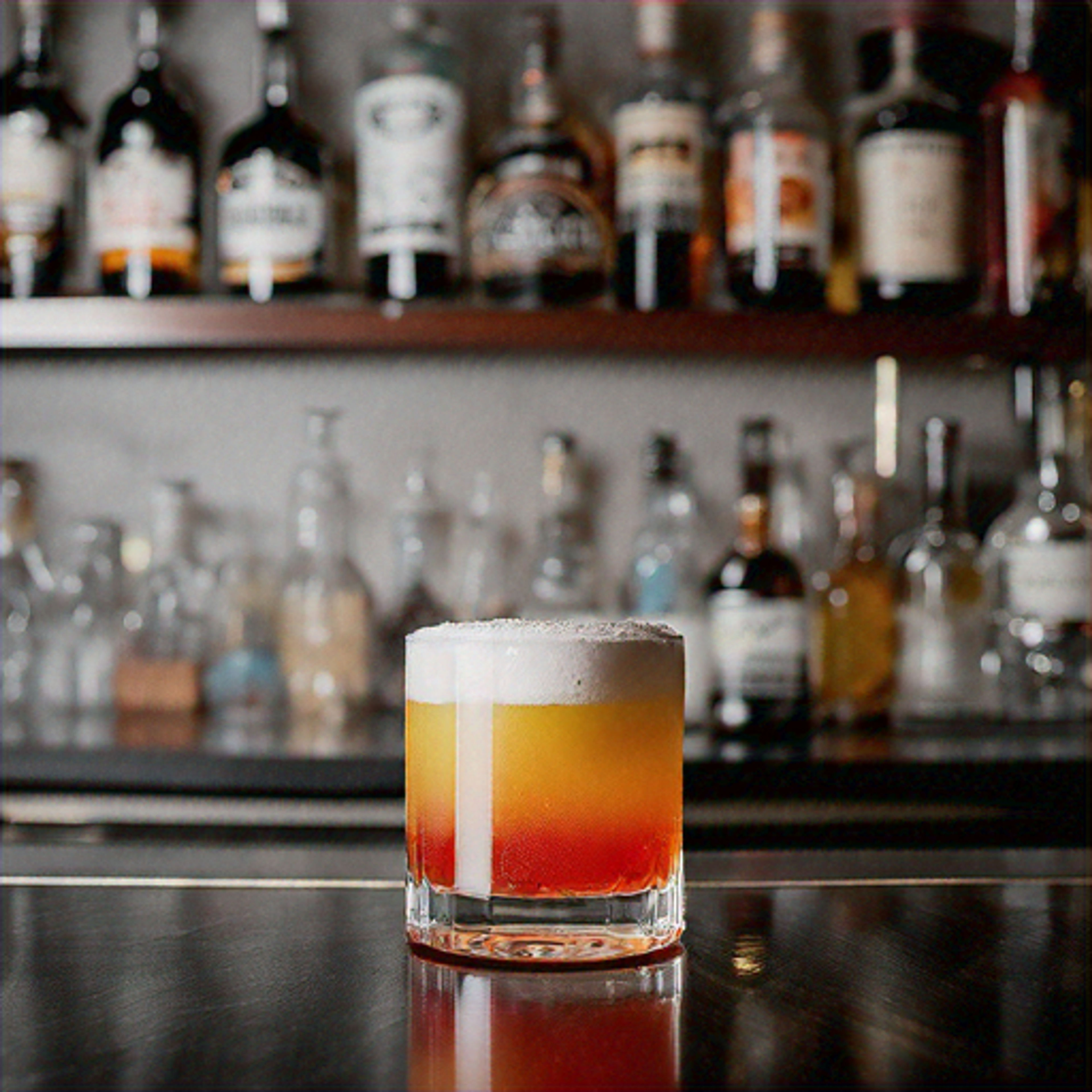 Fire on the Mountain Brandy Sour, Complex, smoky, slightly sweet ...