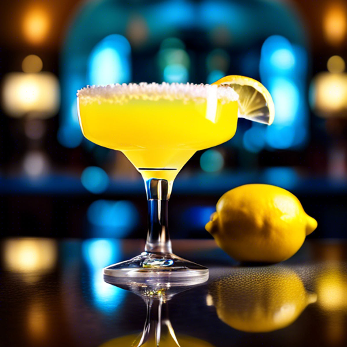 Frosty Lemon Fir, Festive and refreshing cocktail with Limoncello and gin